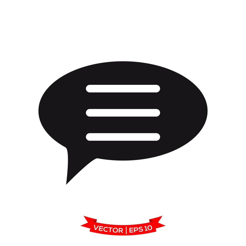 bubble speech icon in trendy flat style 11564926 Vector Art at Vecteezy