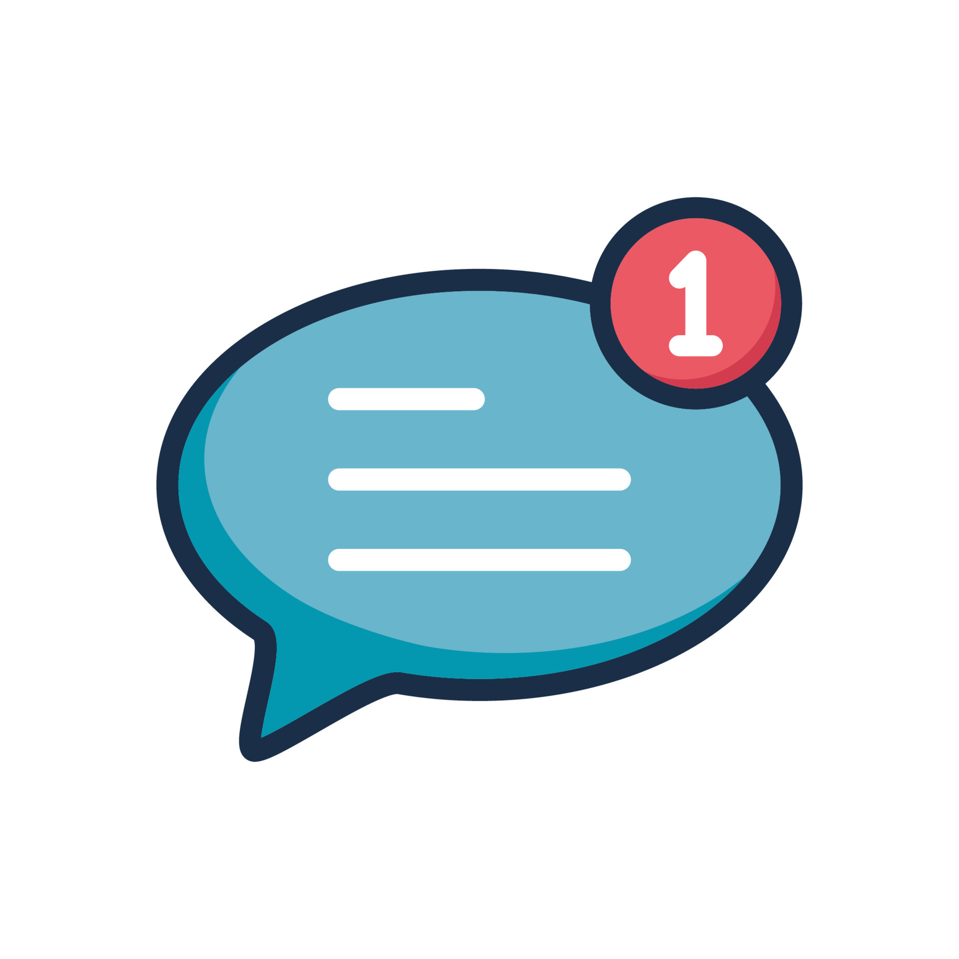 Colorful Bubble Speech Icon In Trendy Flat Style 11564990 Vector Art At