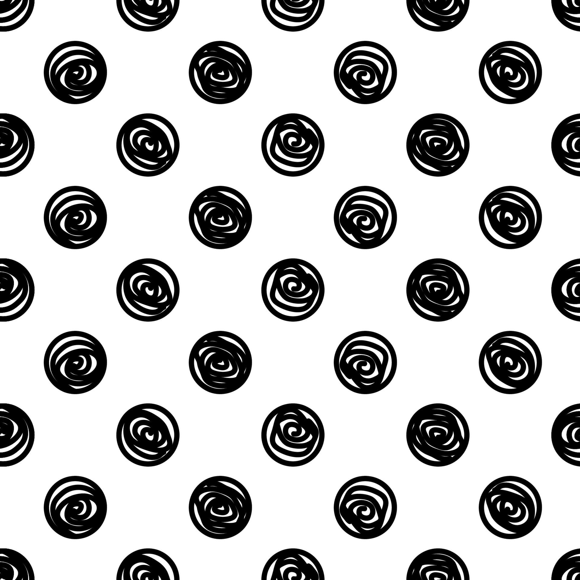 Hand Drawn Circles Vector Pattern 11568031 Vector Art At Vecteezy