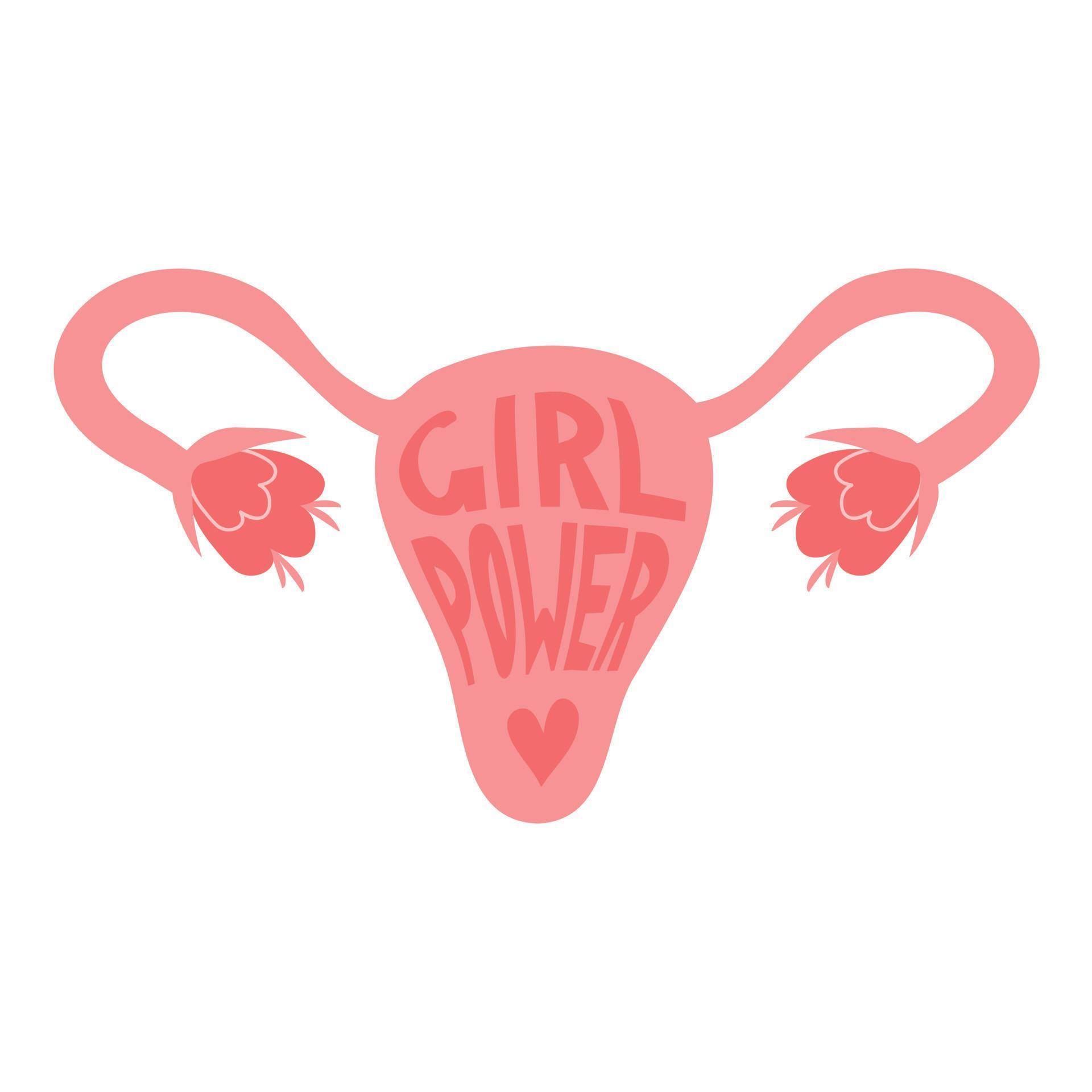 Girl Power Poster Womens Rights Placard Girl Power Concept Womens