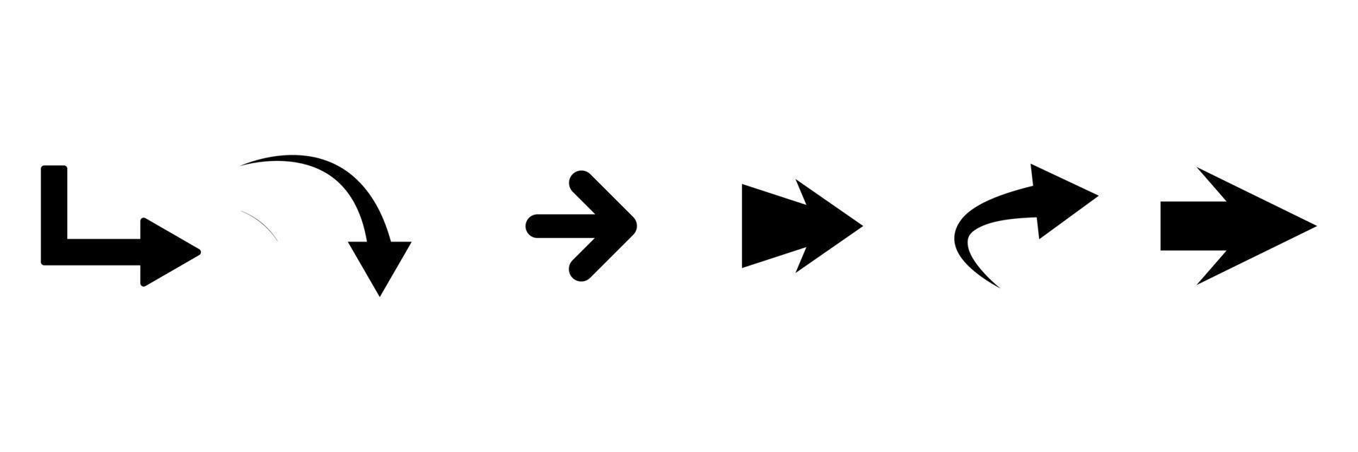 collection of arrow directions with various shapes 11570044 Vector Art ...