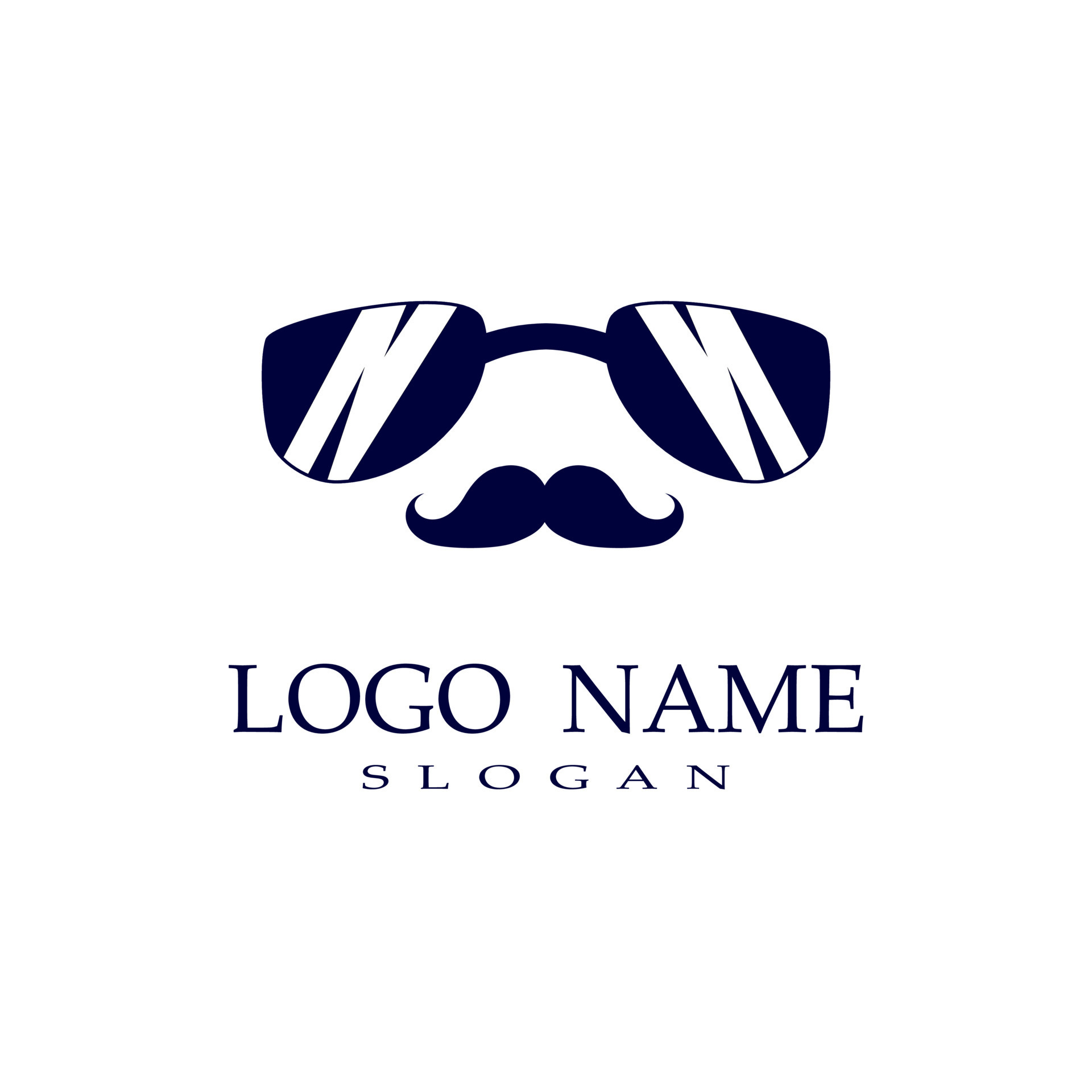 Logo Glasses And Mustache 11570069 Vector Art At Vecteezy