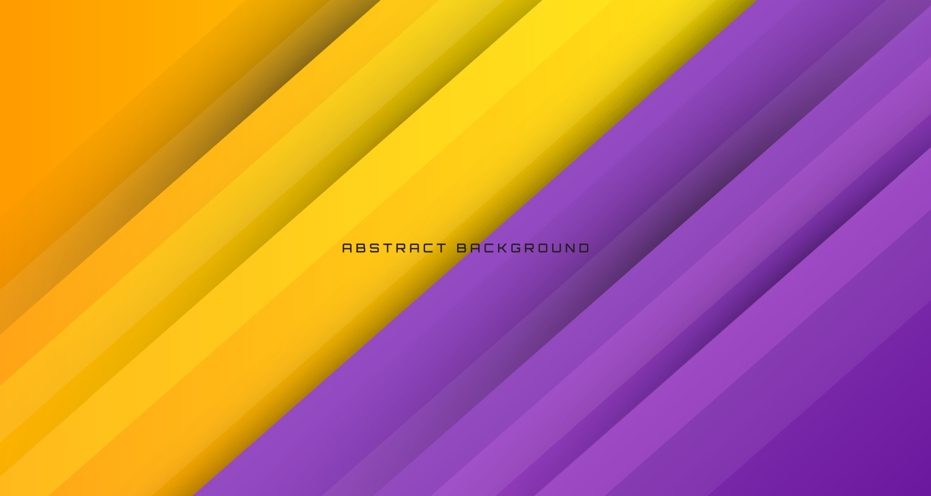3d Yellow Purple Geometric Abstract Background Overlap Layer On Bright