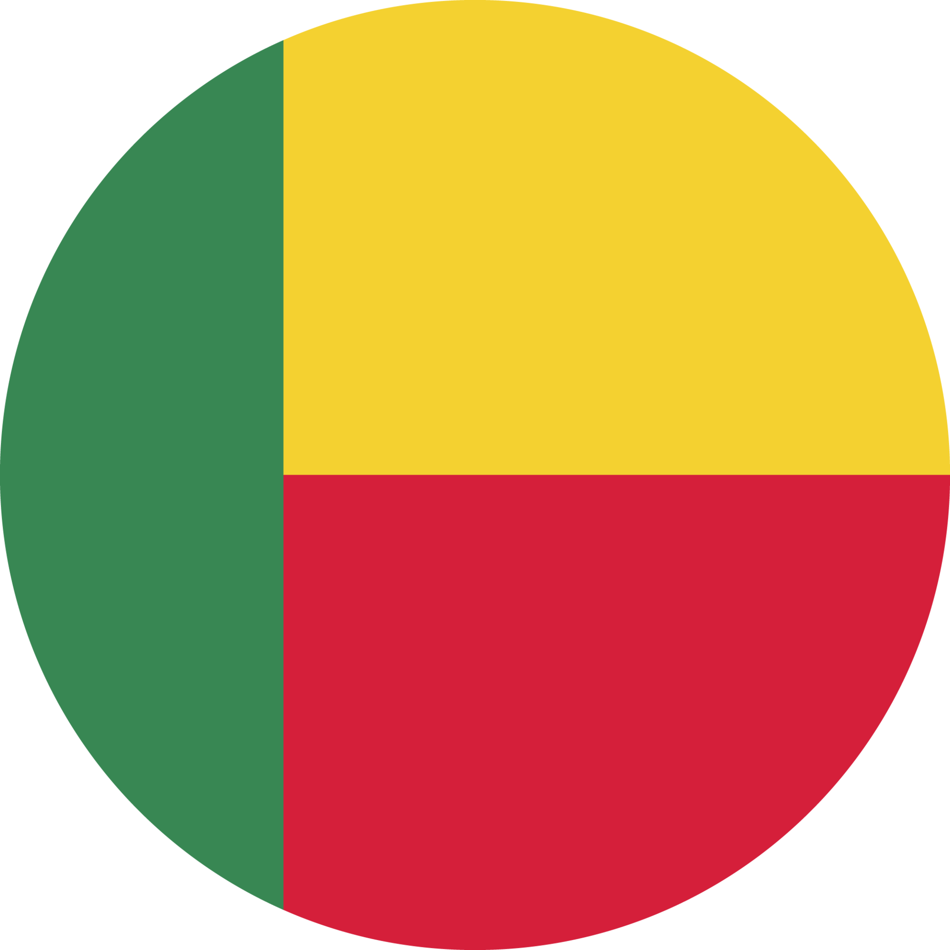 Circle Flag Of Benin 11571311 Png