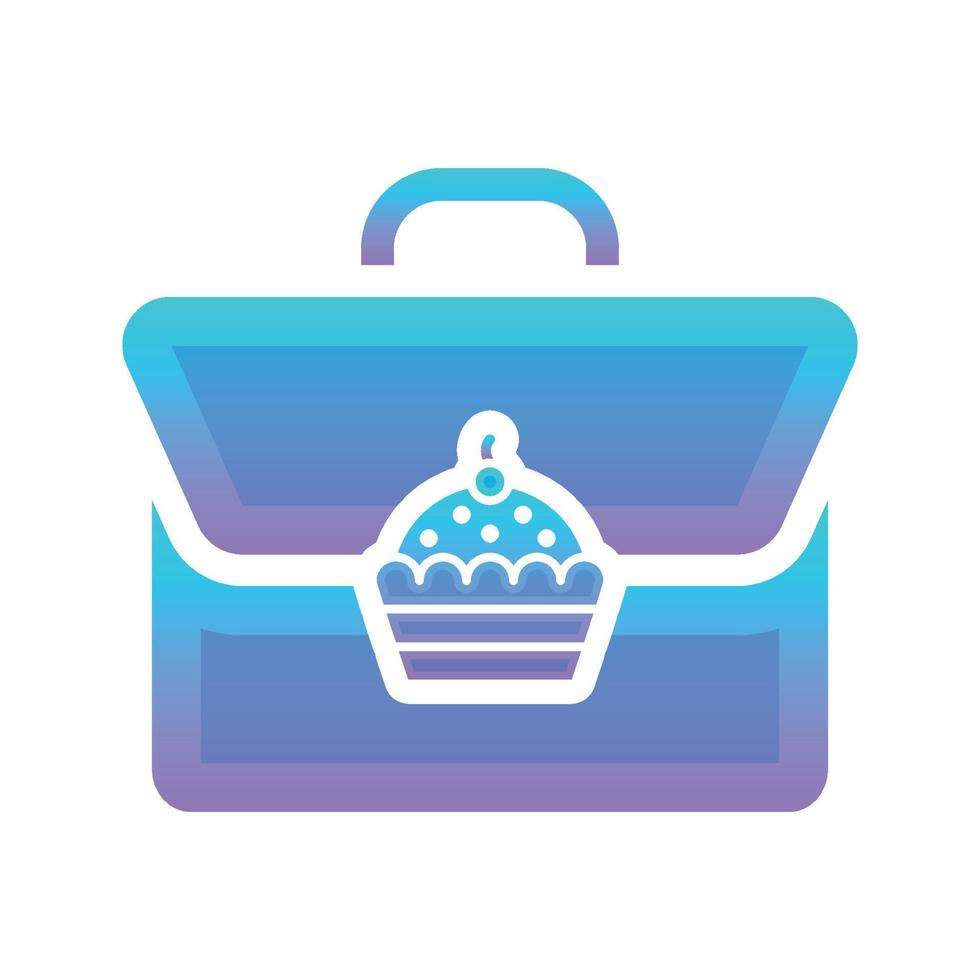 cupcake suitcase logo gradient design template icon element 11571403 Vector Art at Vecteezy