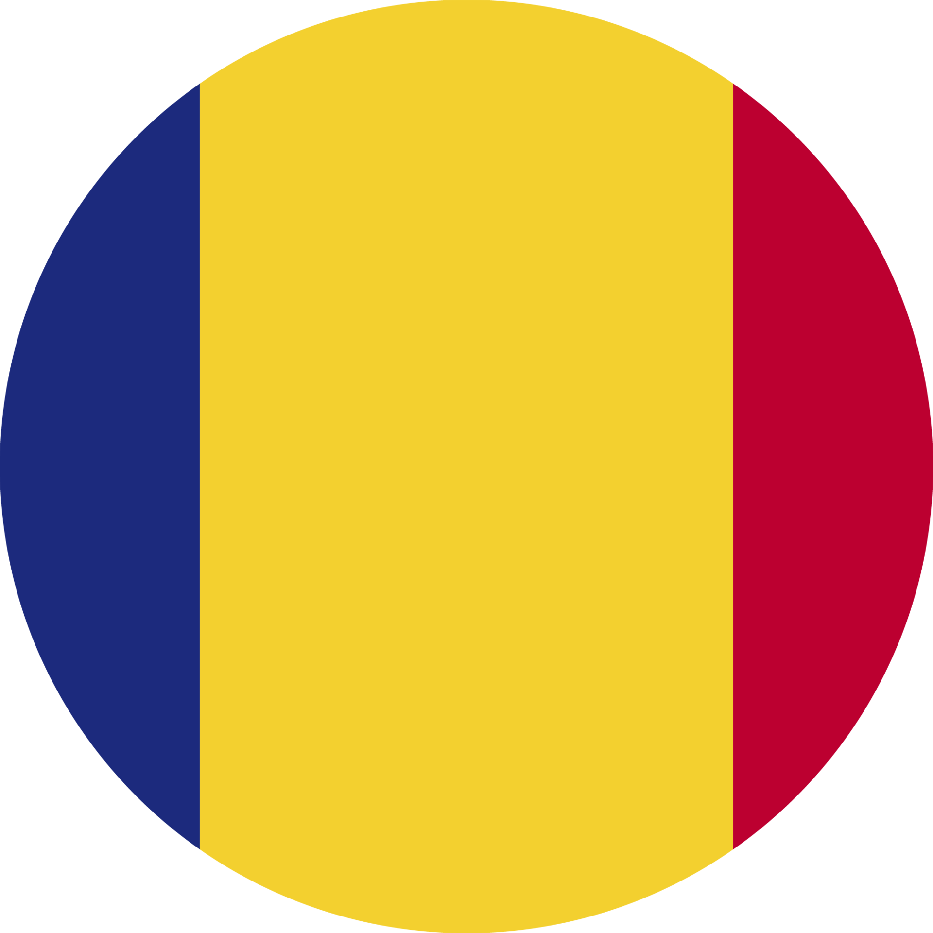 Circle flag of Chad. 11571415 PNG