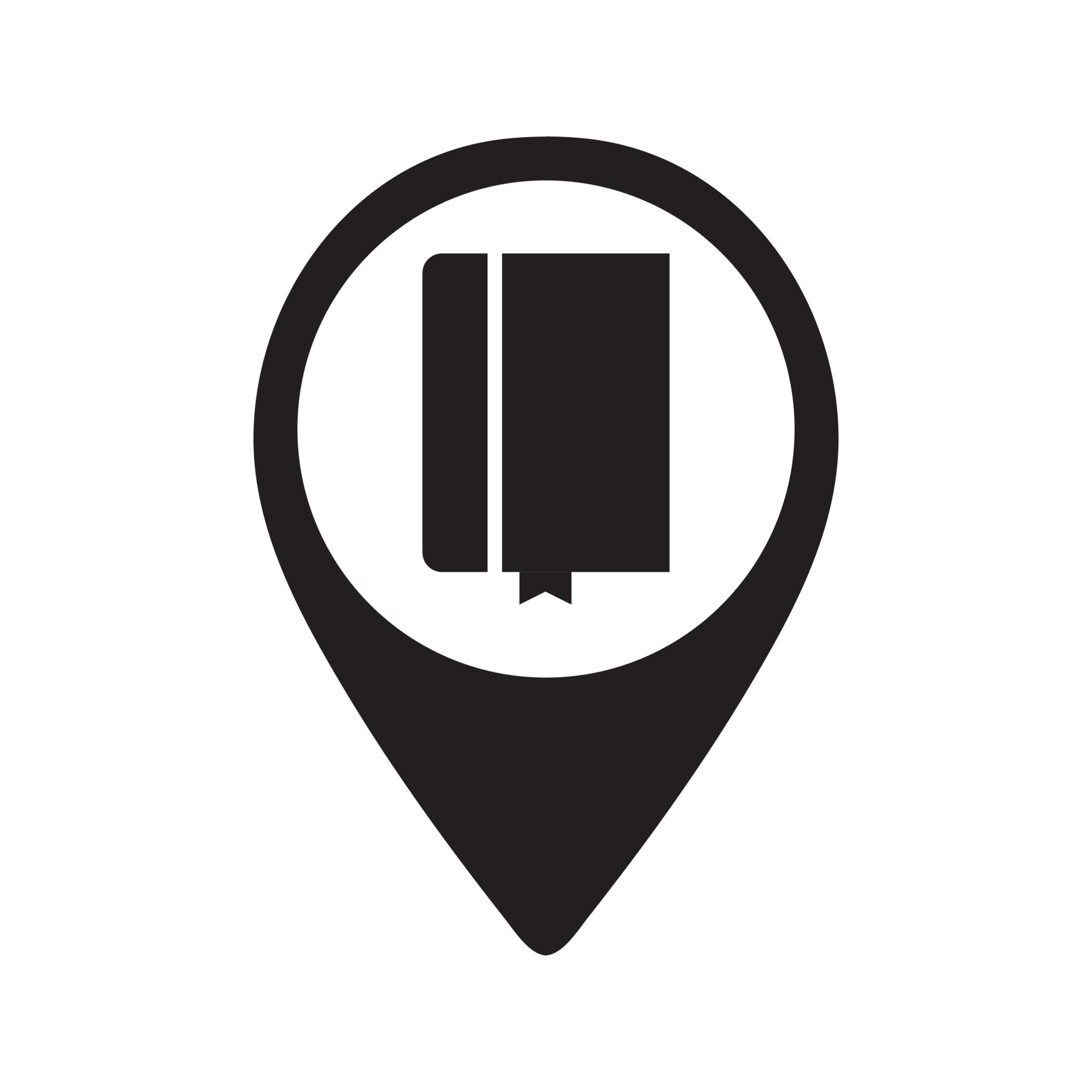 Library Map Pin Icon 11574771 Vector Art At Vecteezy
