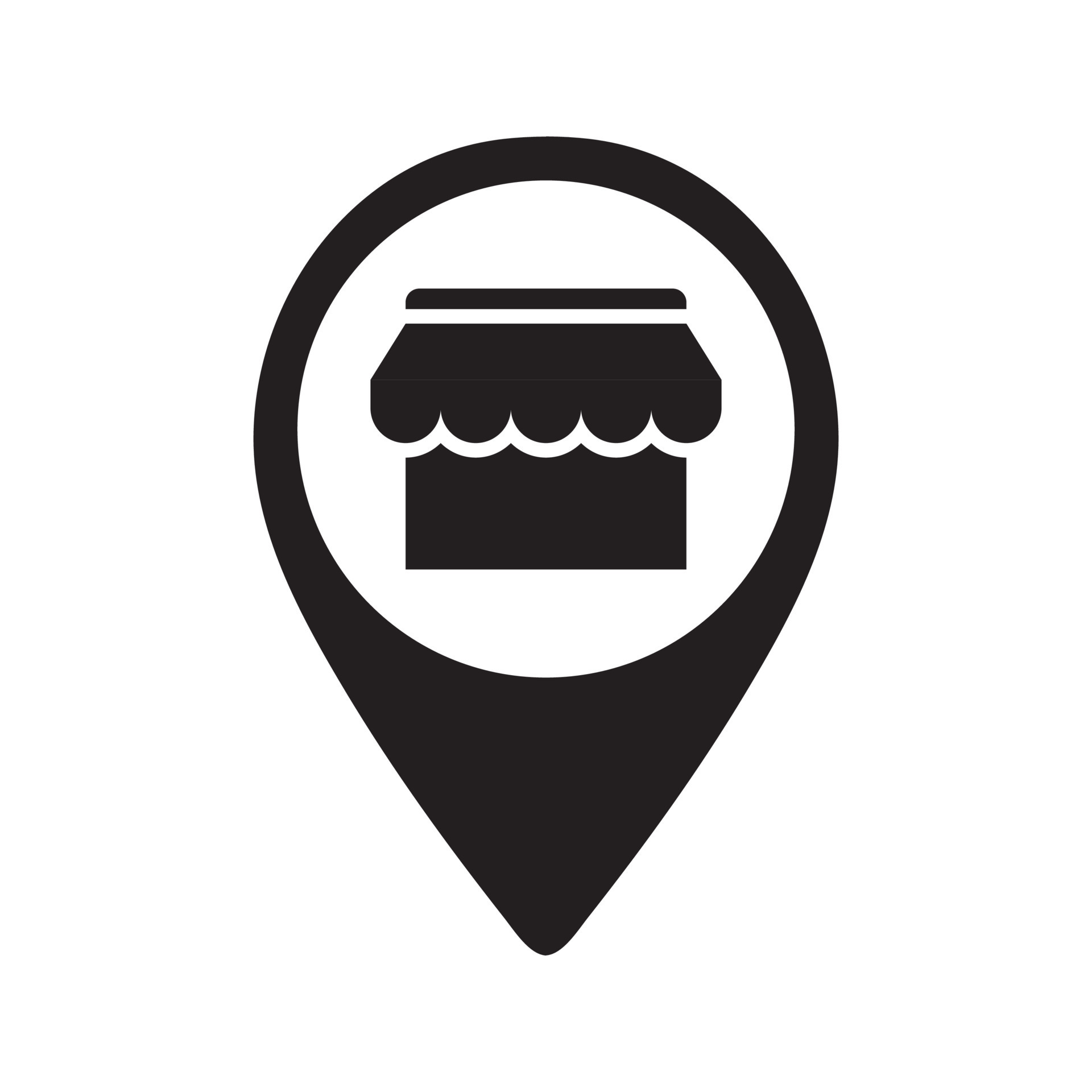 Convenient Store Map Pin Icon 11574774 Vector Art at Vecteezy