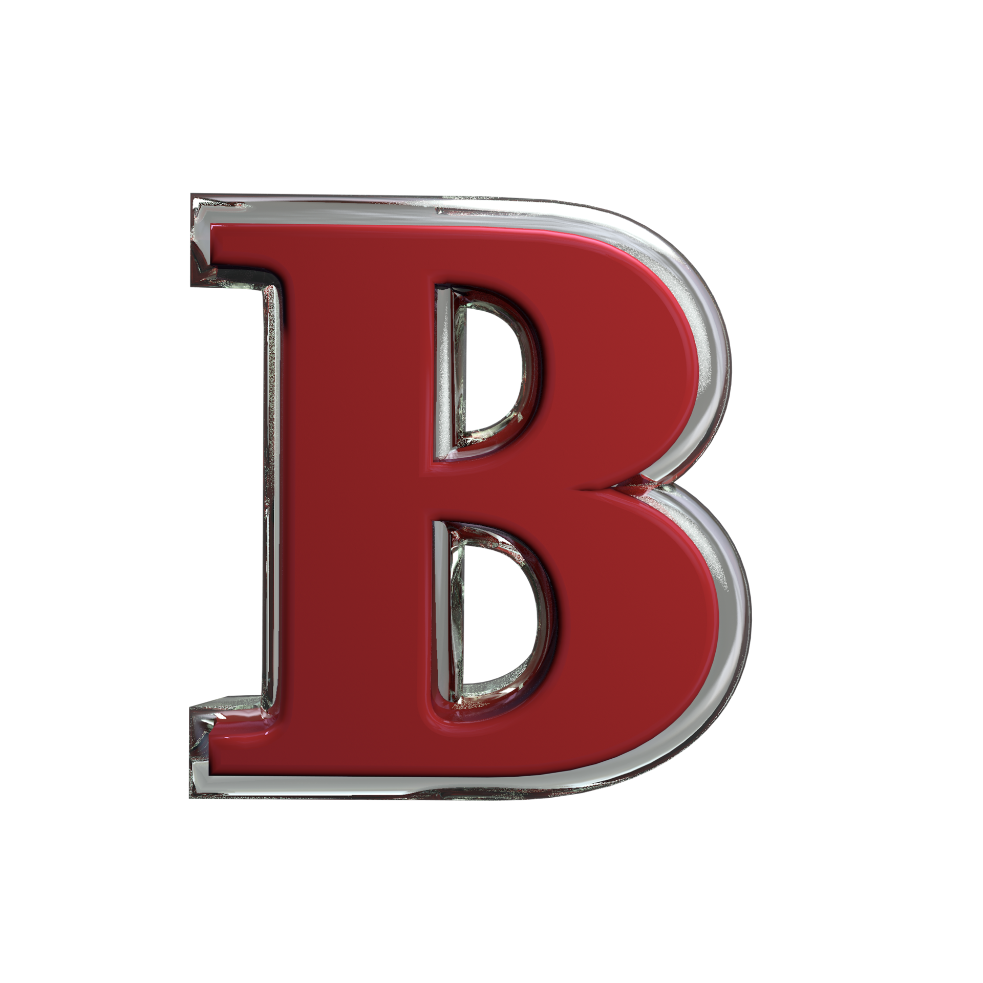 Letter B Logo Red
