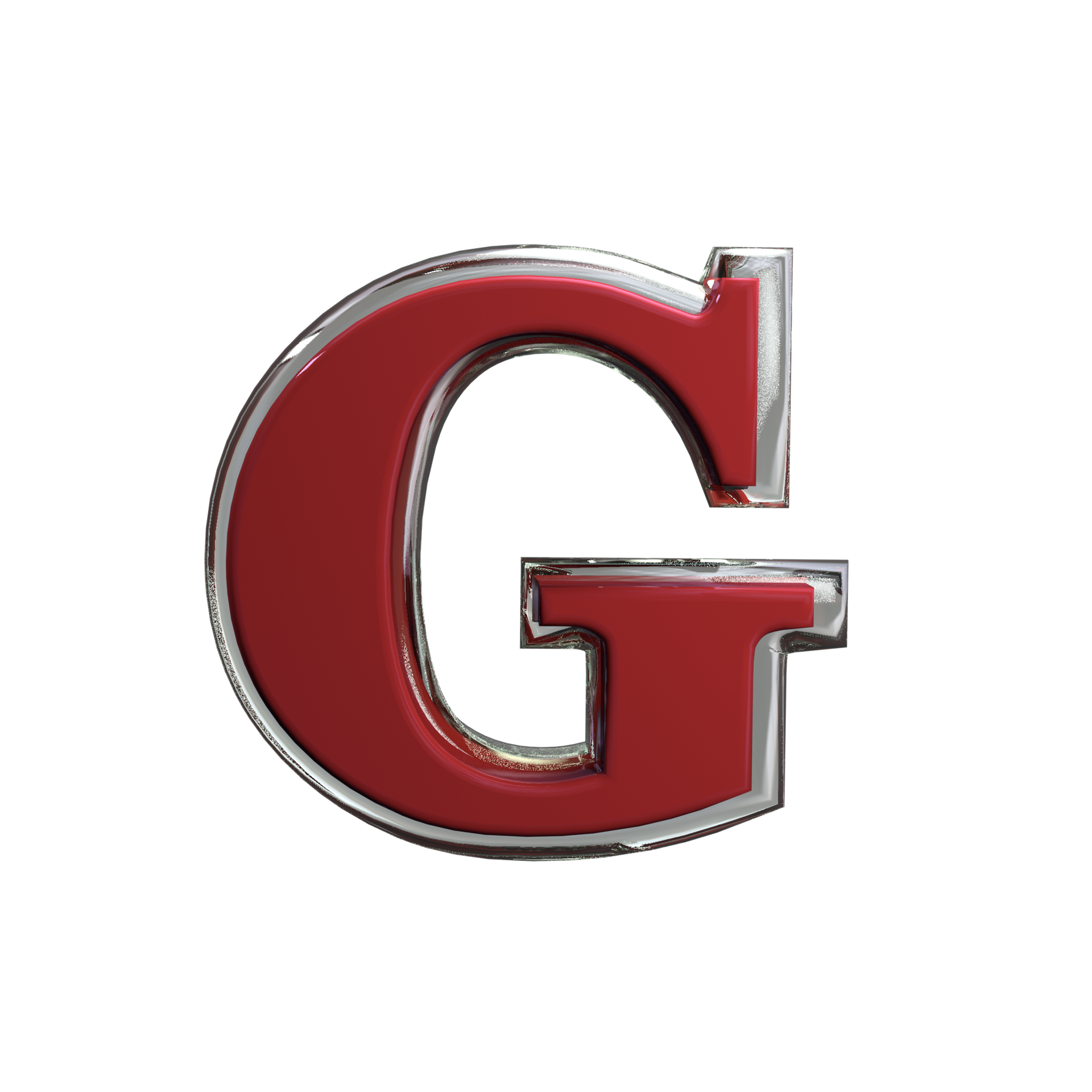 Letter G 3D Render mental red color 11577347 PNG Letter G 3D Render mental red color 11577347 PNG