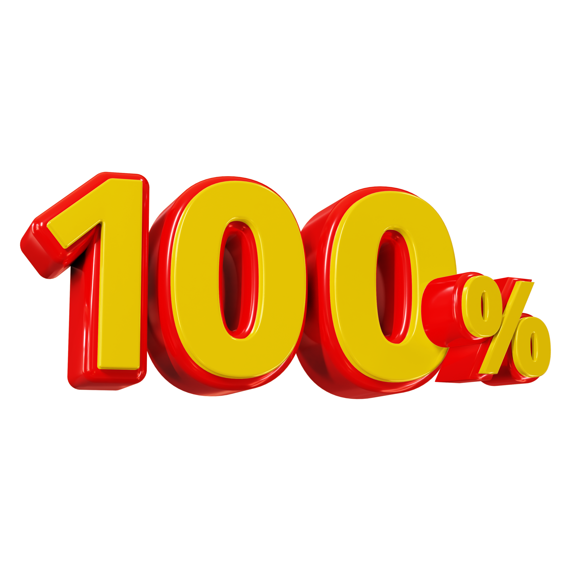 3D Render Of 100 Percent Discount For Marketing And Sale 11577753 PNG