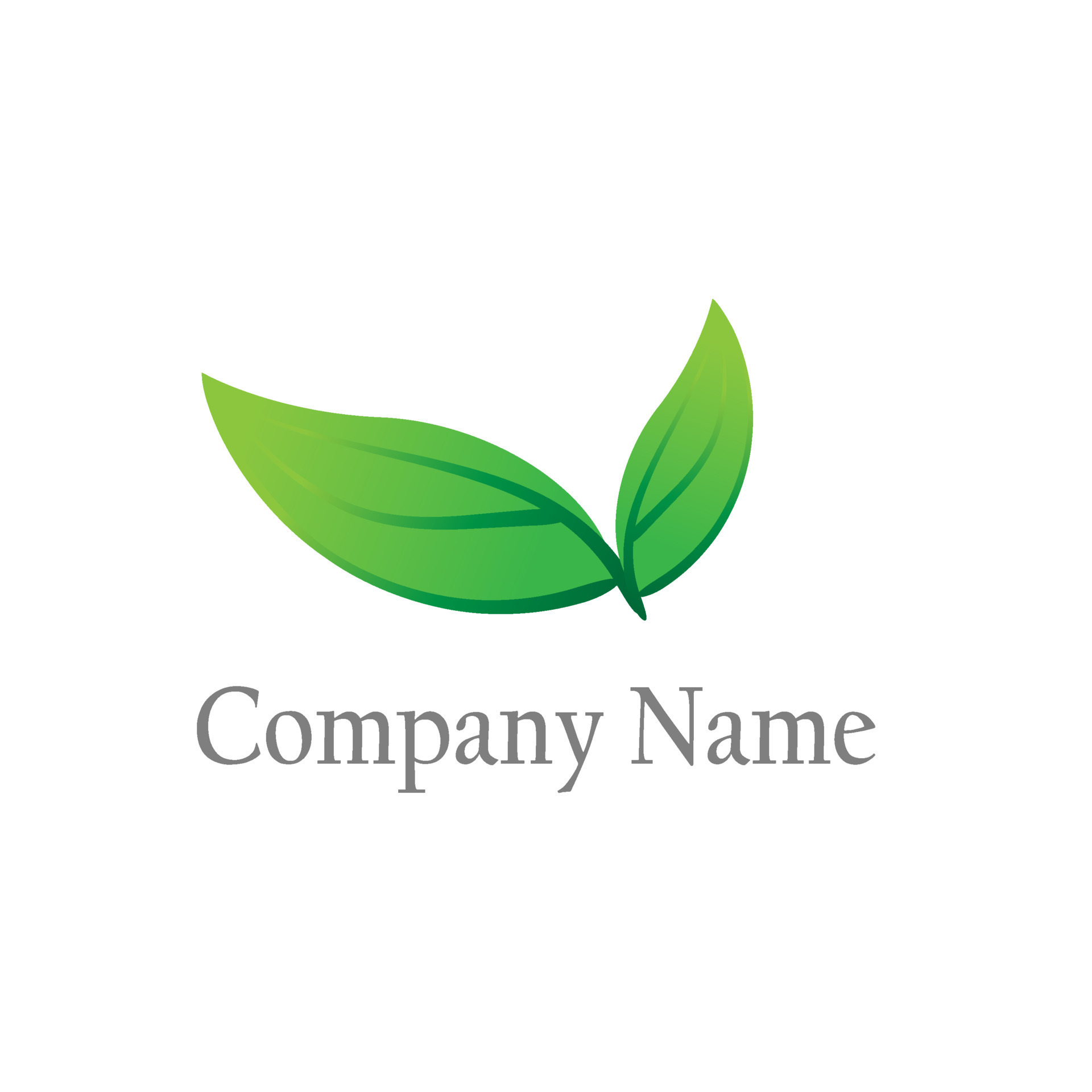 Two Leaf Logo Vector Graphic Design 11580531 Vector Art At Vecteezy