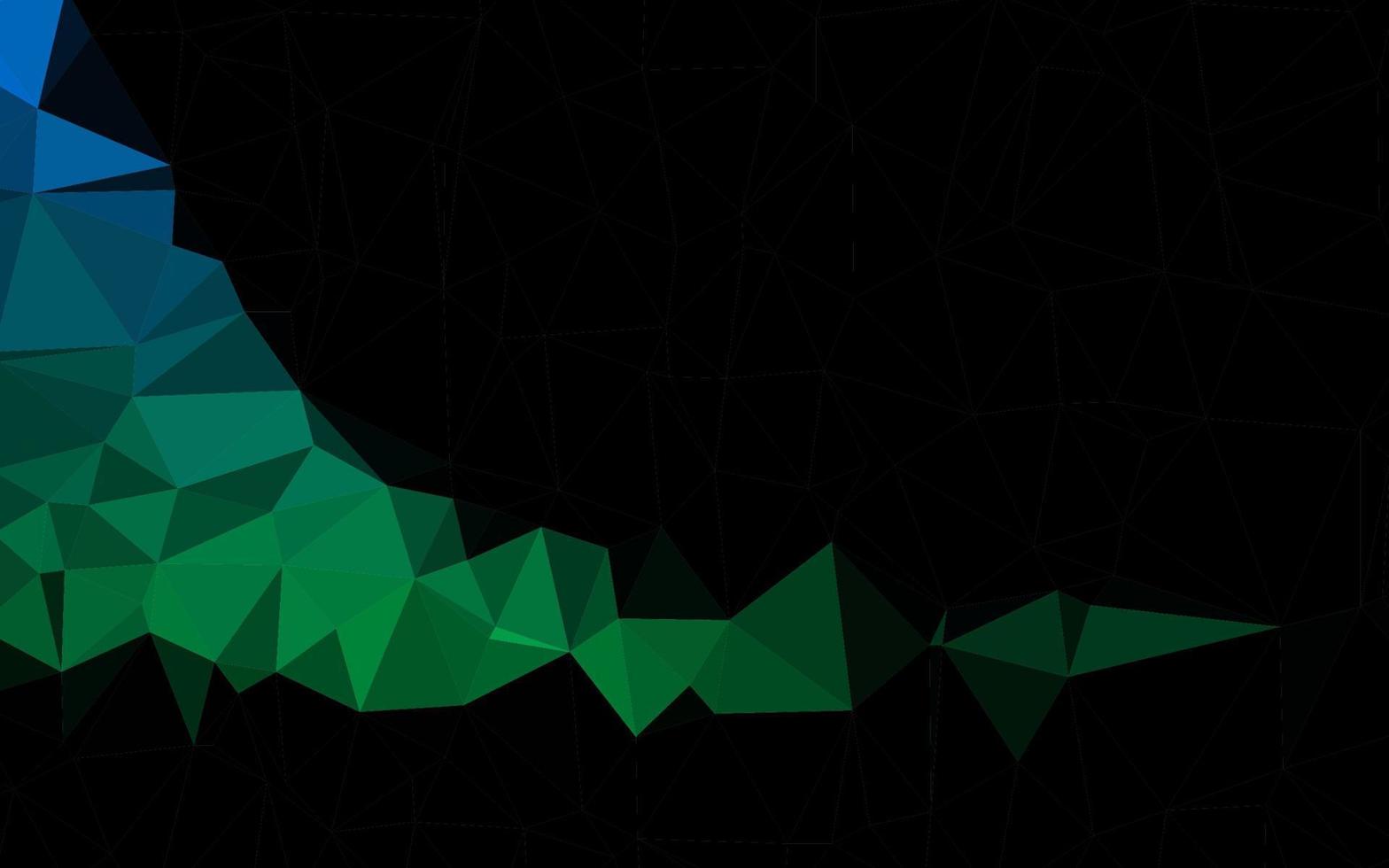 Dark Blue Green Vector Abstract Polygonal Cover 11589227 Vector Art