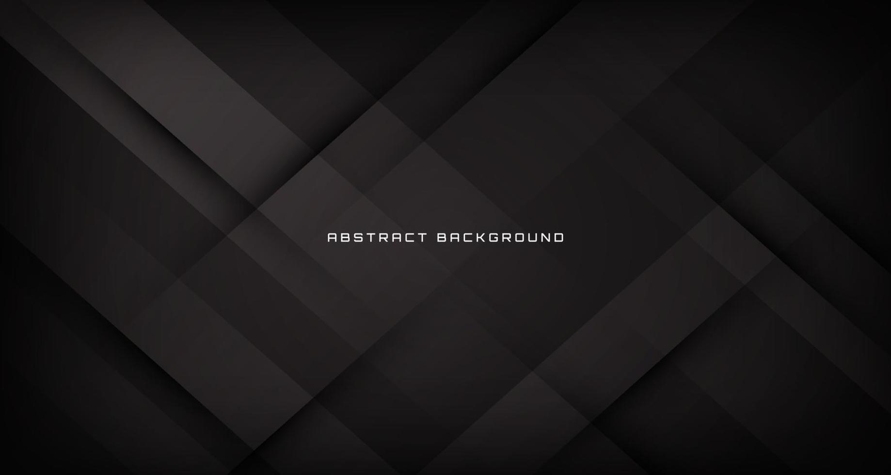3d Black Geometric Abstract Background Overlap Layer On Dark Space With Cutout Effect Decoration