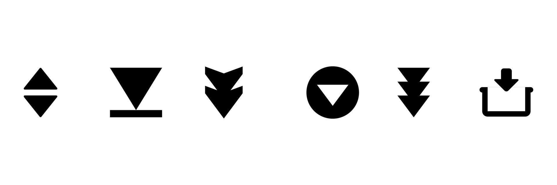 collection of arrow directions with various shapes 11592115 Vector Art ...