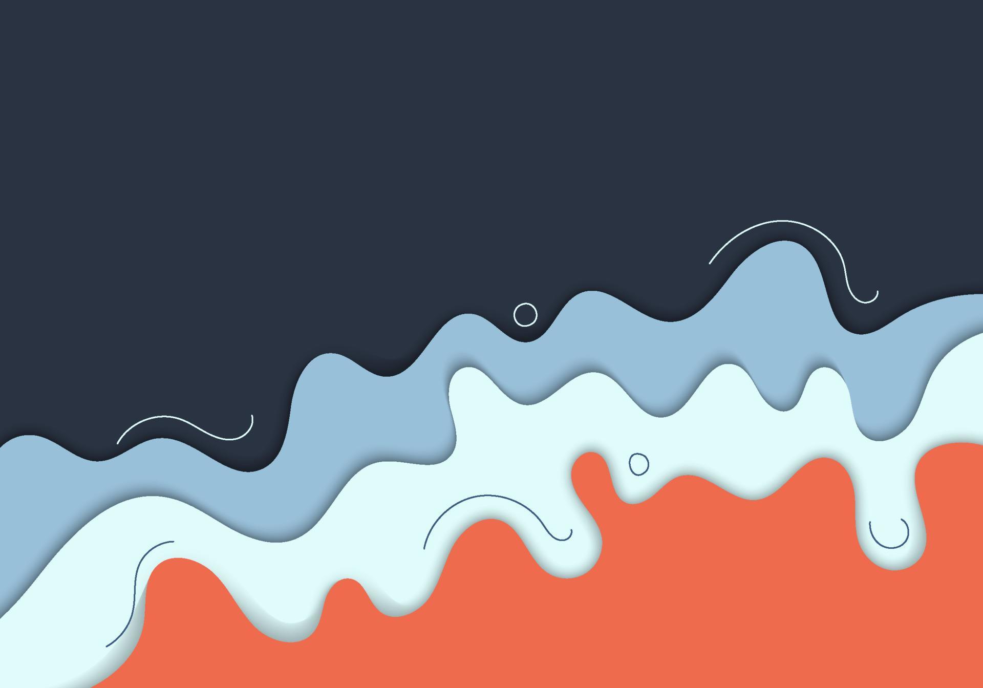 Abstract Colorful Doodles Of Liquid Template Design Decorative Artwork Overlapping Design With