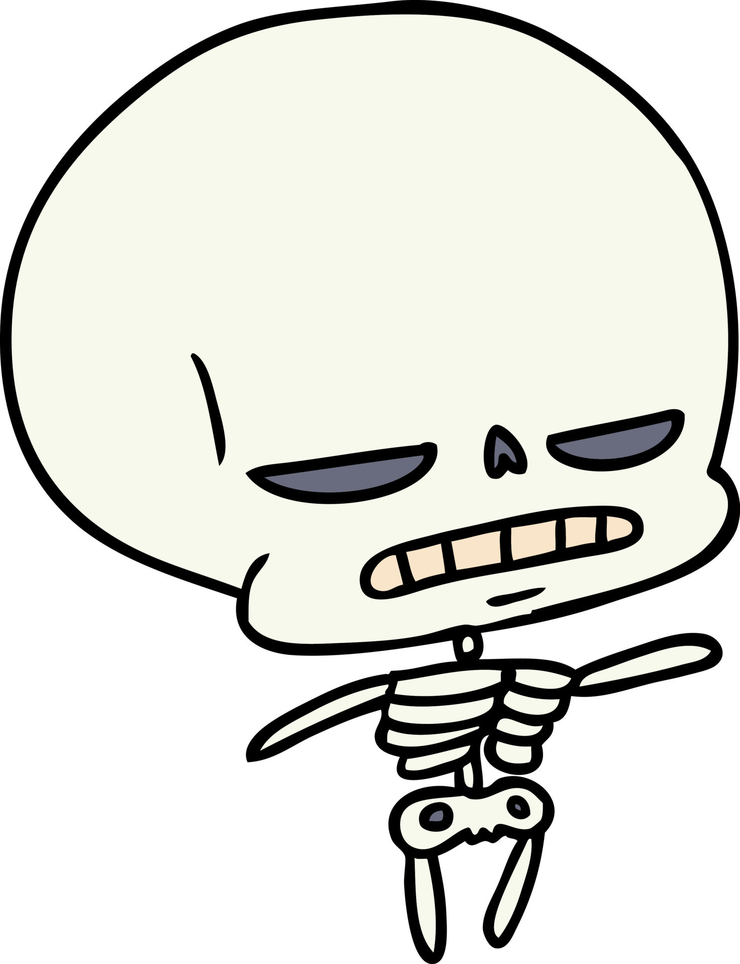 cartoon of spooky kawaii skeleton 11592913 Vector Art at Vecteezy