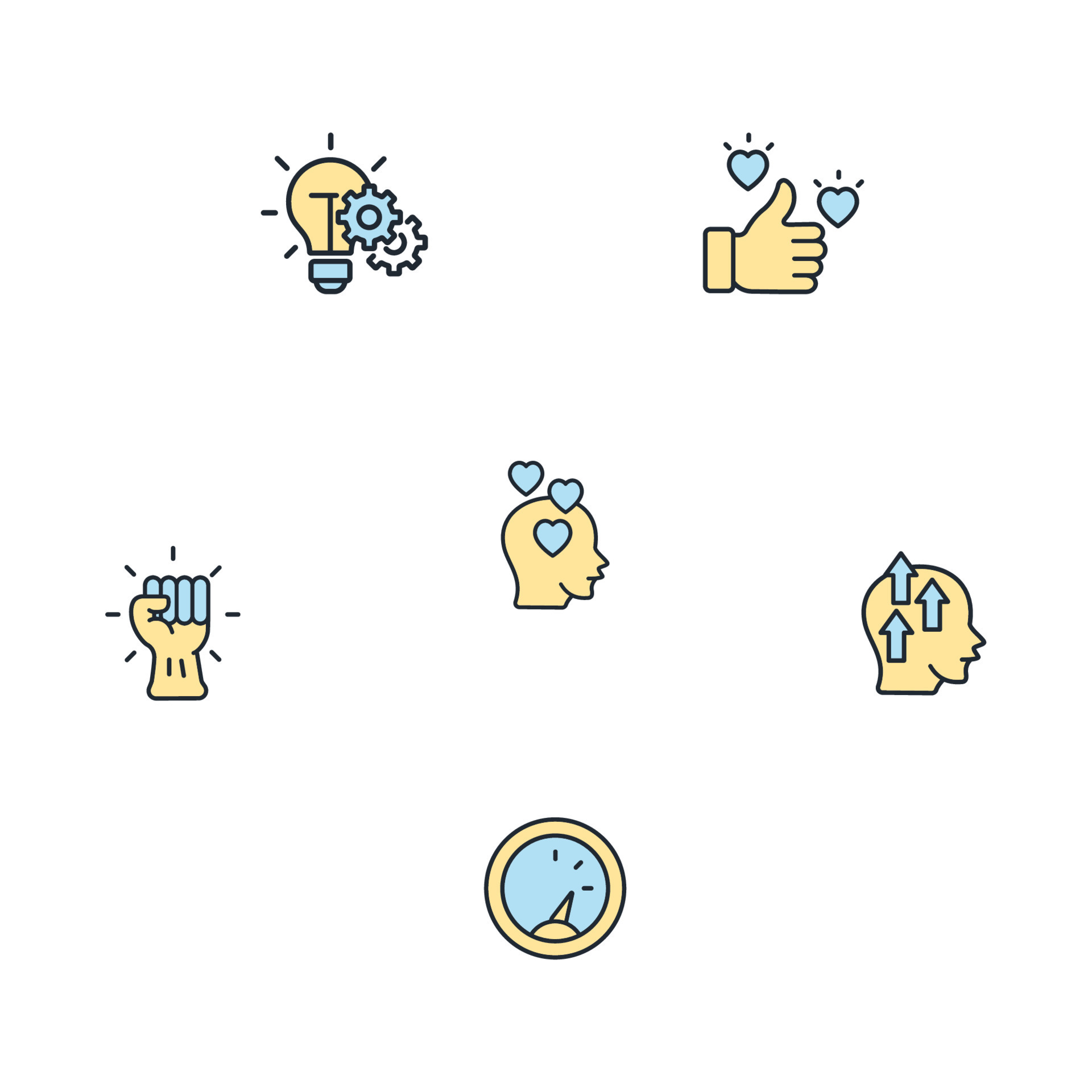 Core Values Icons Set Core Values Pack Symbol Vector Elements For