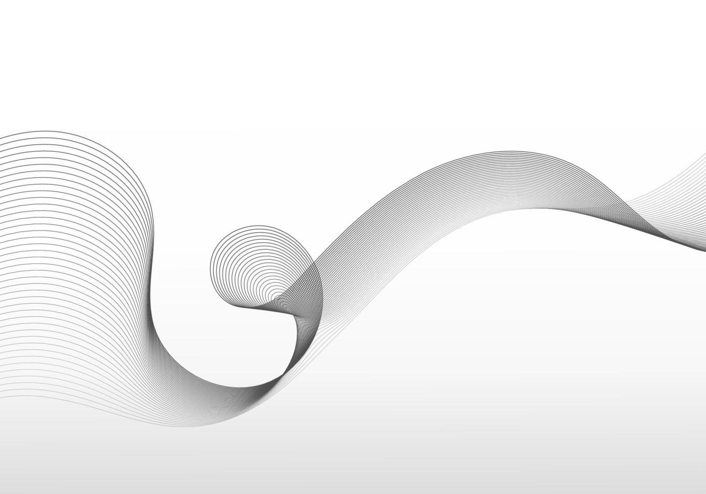 Abstract Lines Design Swirl Wavy Pattern Decorative Artwork Overlapping Design Decorative