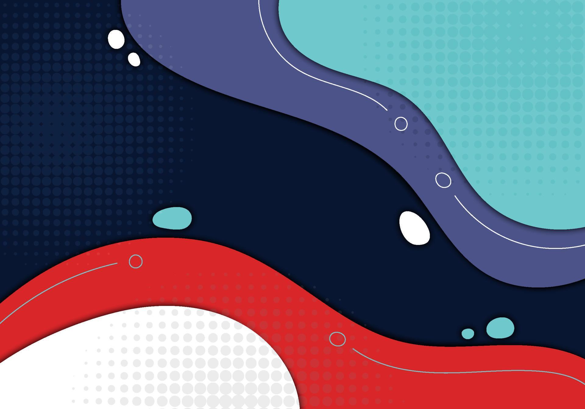 Abstract Colorful Doodles Template Design Artwork Decorative Style Overlapping Style Artwork