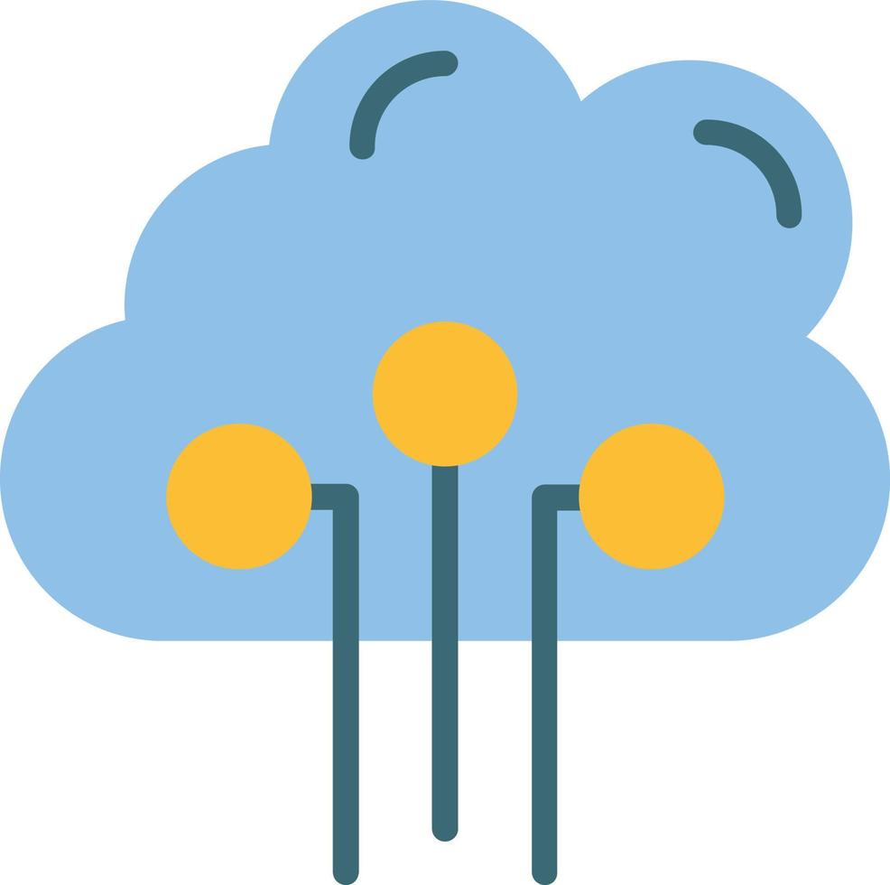 Cloud Computing Flat Icon 11597332 Vector Art at Vecteezy