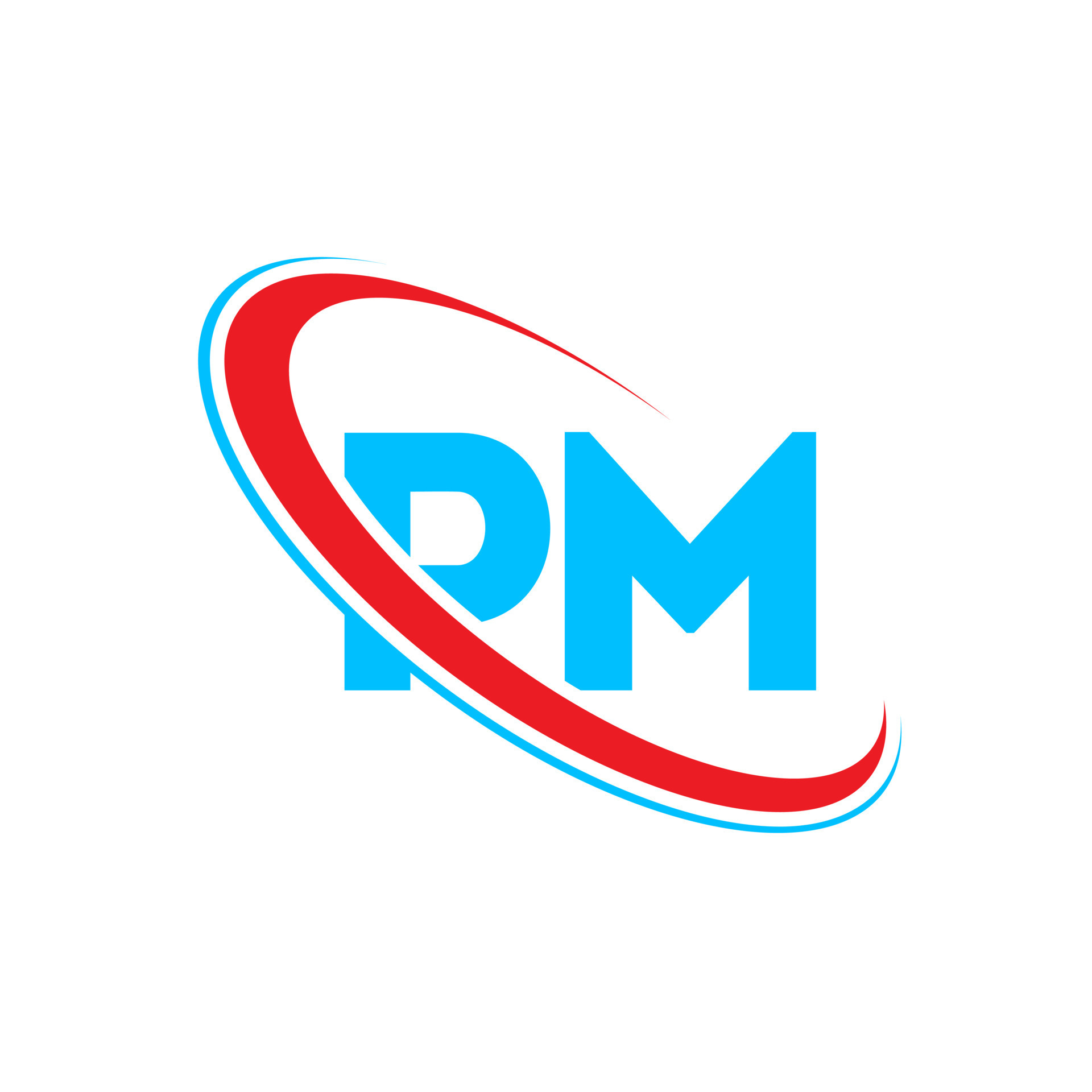 Pm Logo Pm Design Blue And Red Pm Letter Pm Letter Logo Design Initial Letter Pm Linked