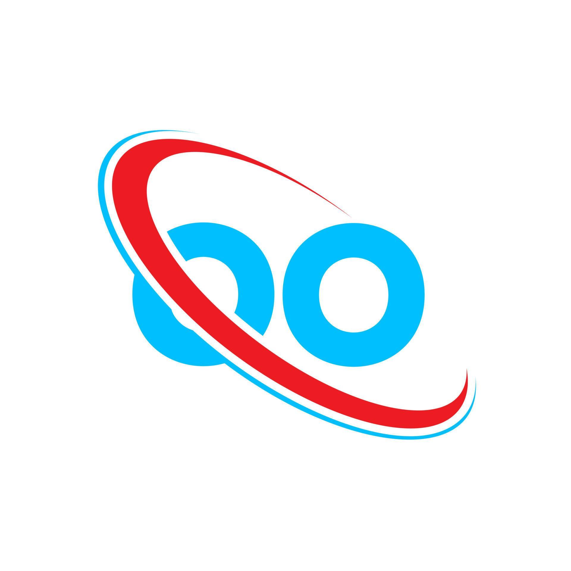 o logo. uu diseño. letra oo azul y roja. diseño del logotipo de la letra oo. letra inicial oo ...