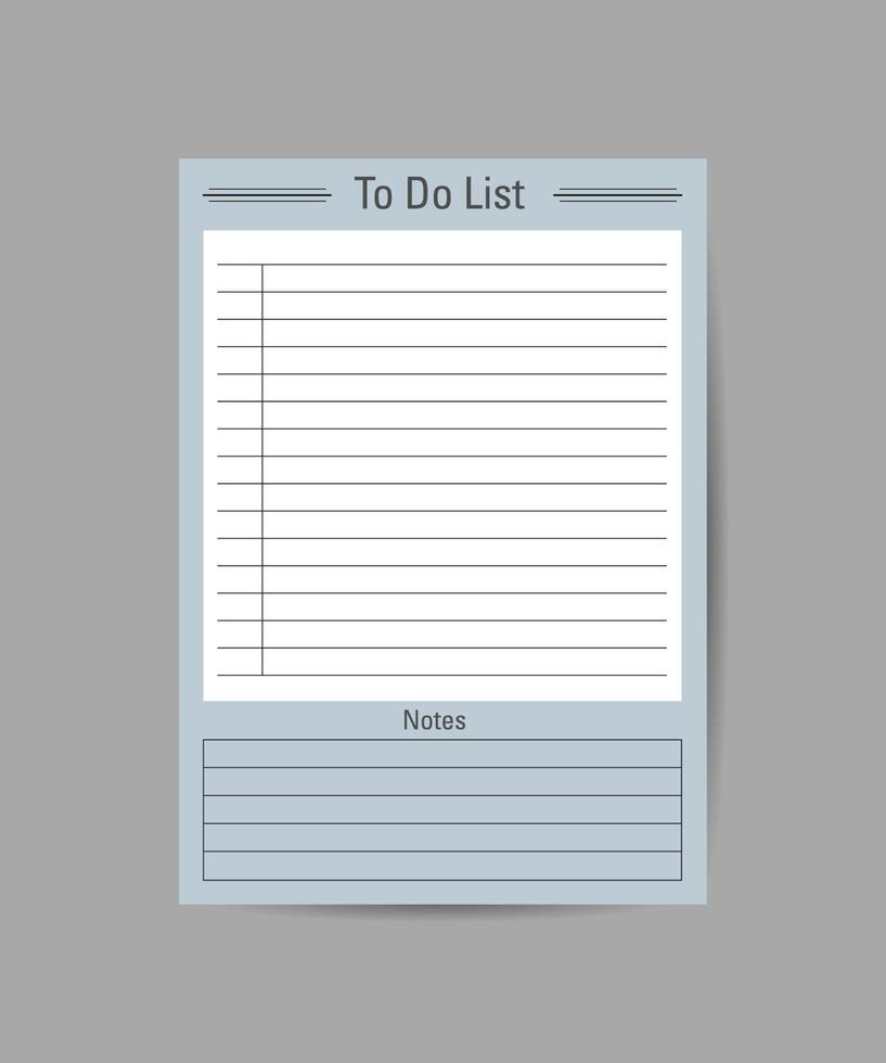Checklist, to-do list vector illustration on white and blue background ...