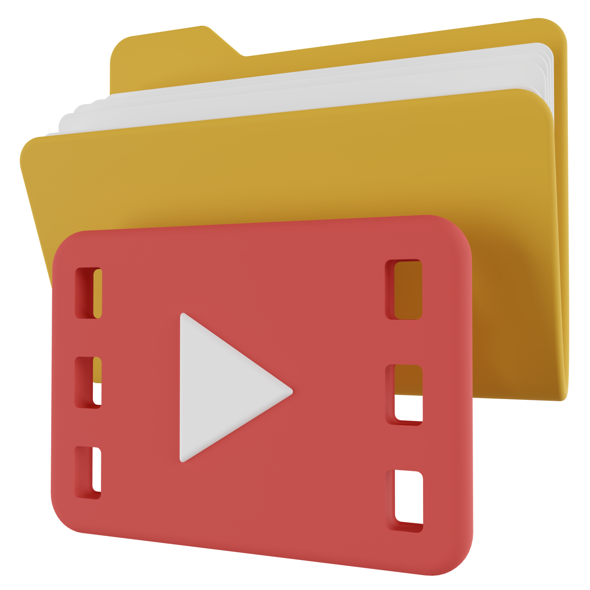 Video Folder 3D Illustration 11617990 PNG