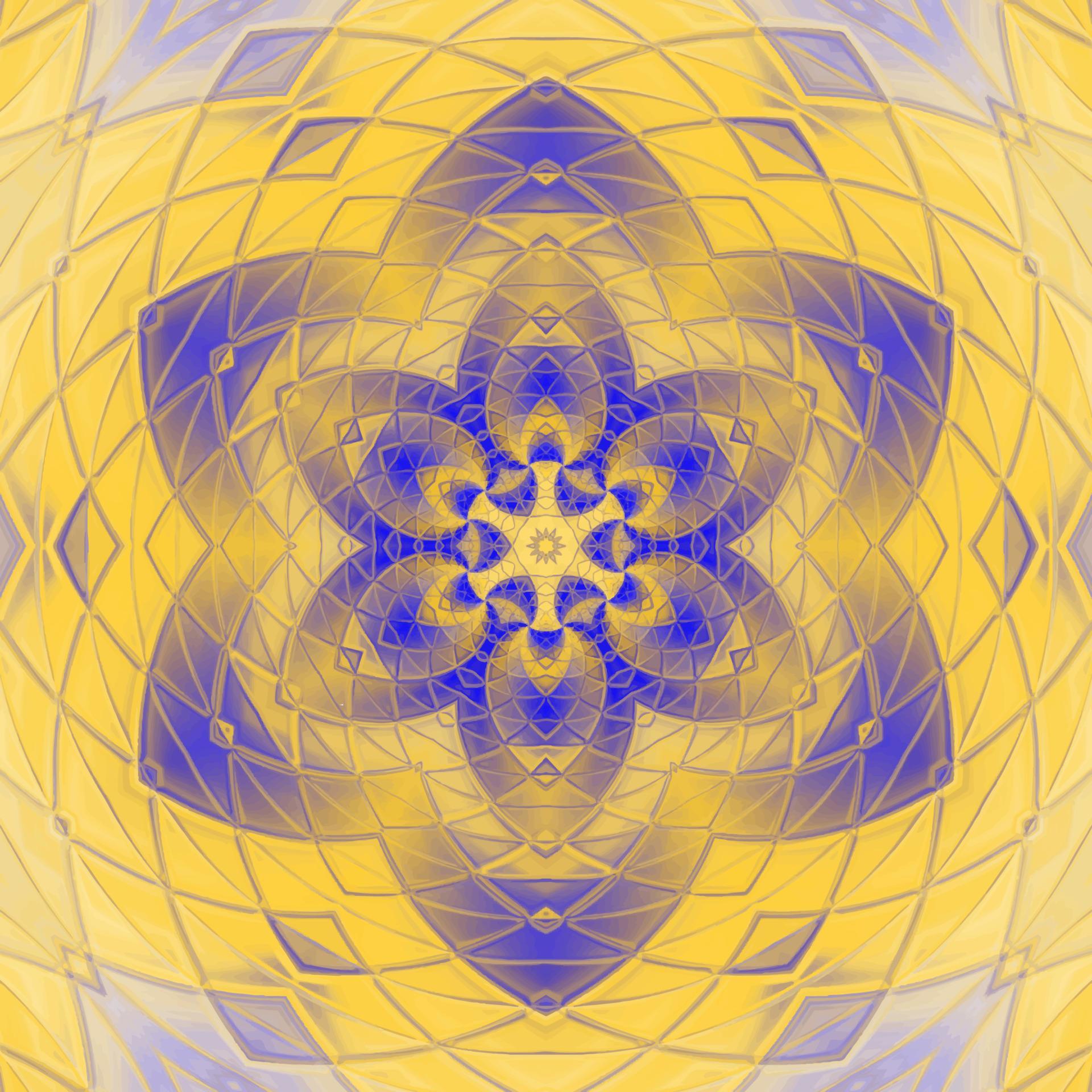 Geometric Design Mosaic Of A Vector Kaleidoscope Abstract Mosaic Background Colorful