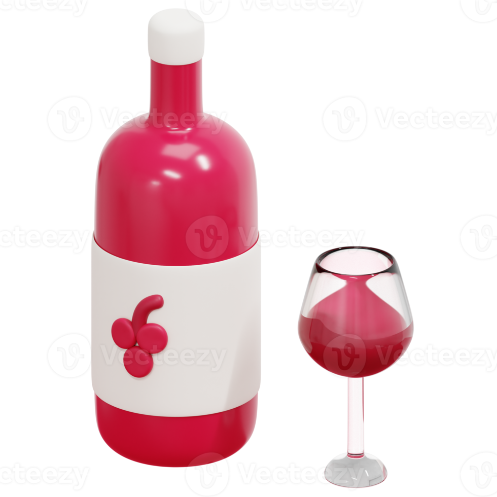 ilustración de icono de render 3d de vino 11618952 PNG ilustración de icono de render 3d de vino 11618952 PNG