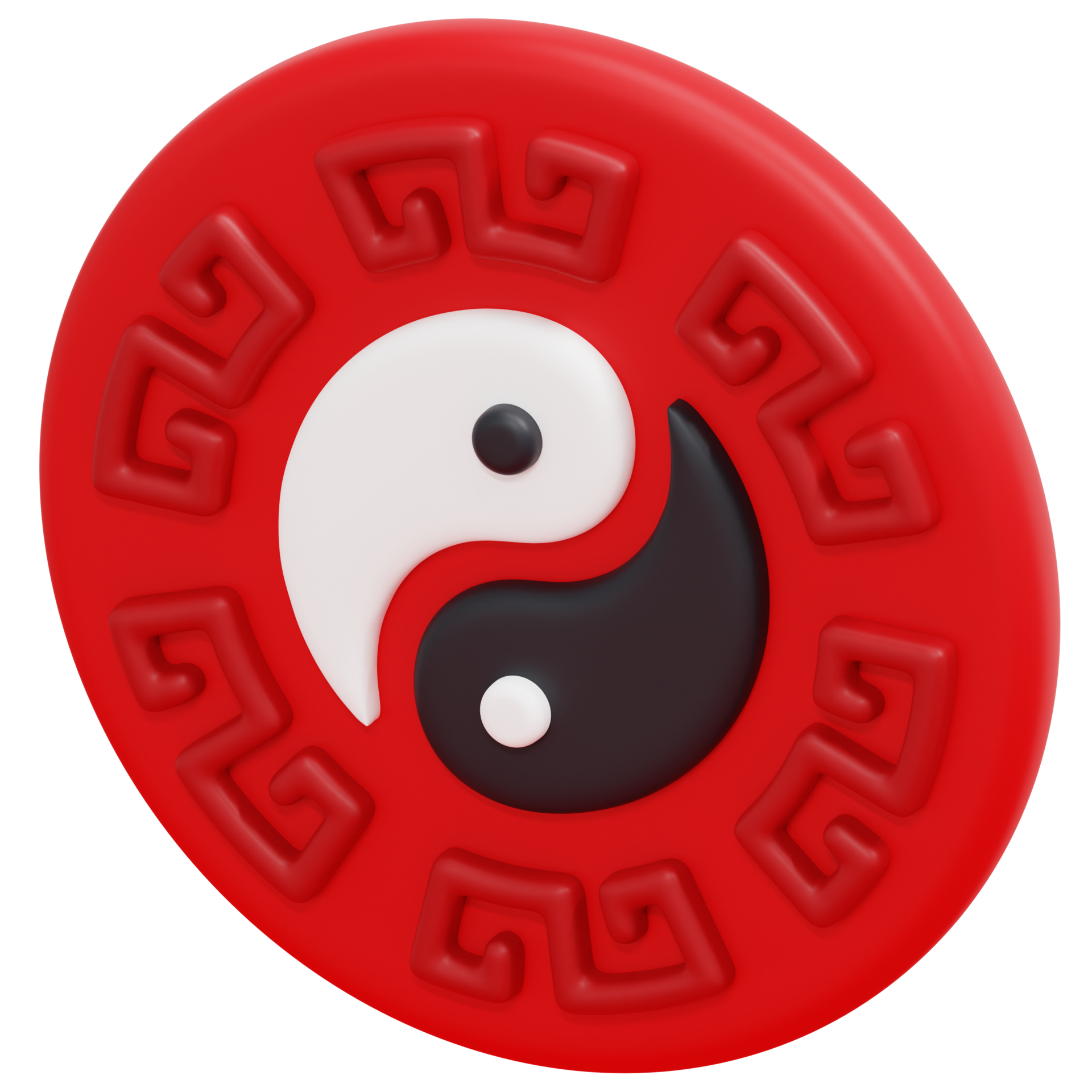 Yin Yang 3d Render Icon Illustration 11618962 Png