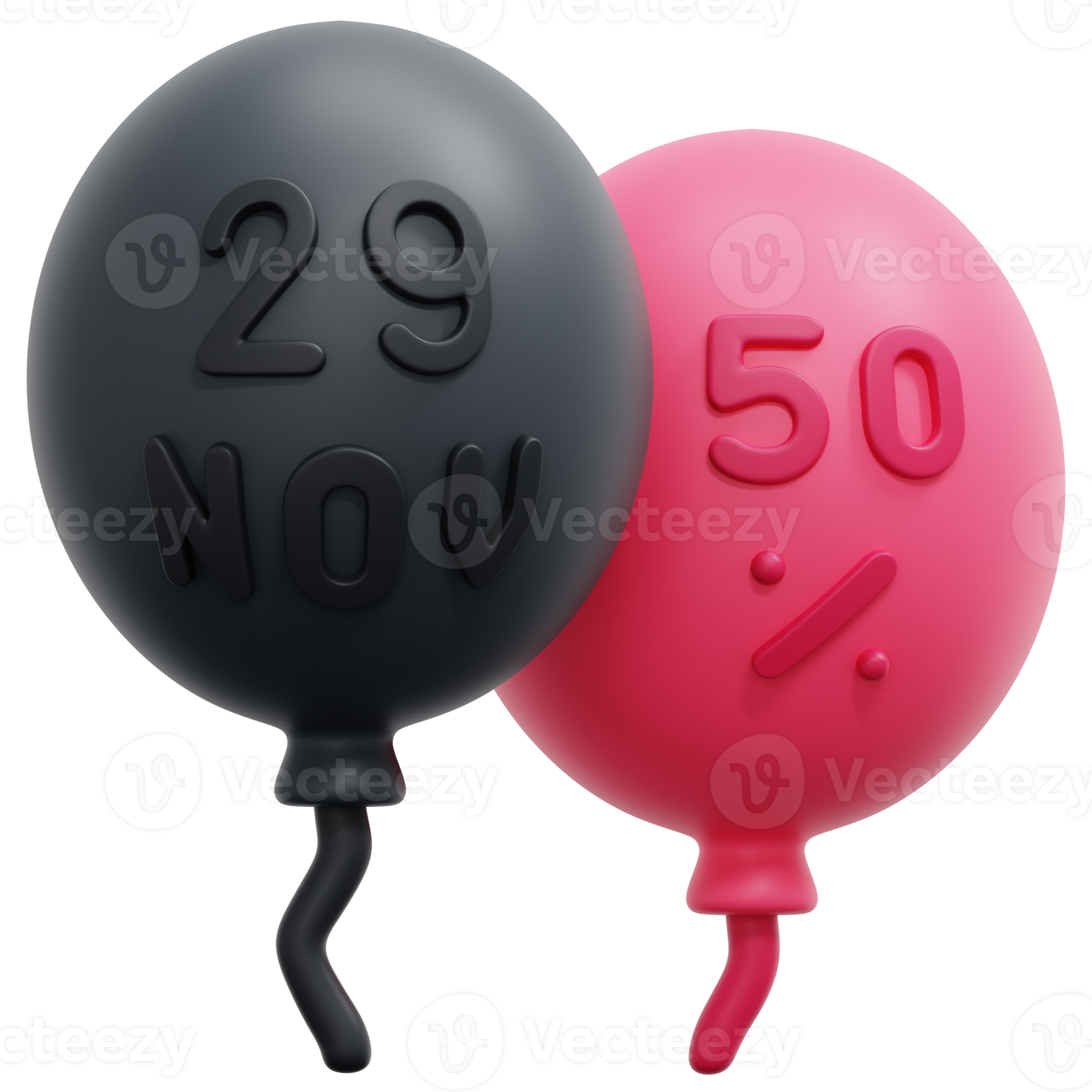 Balloons 3d Render Icon Illustration 11619415 Png
