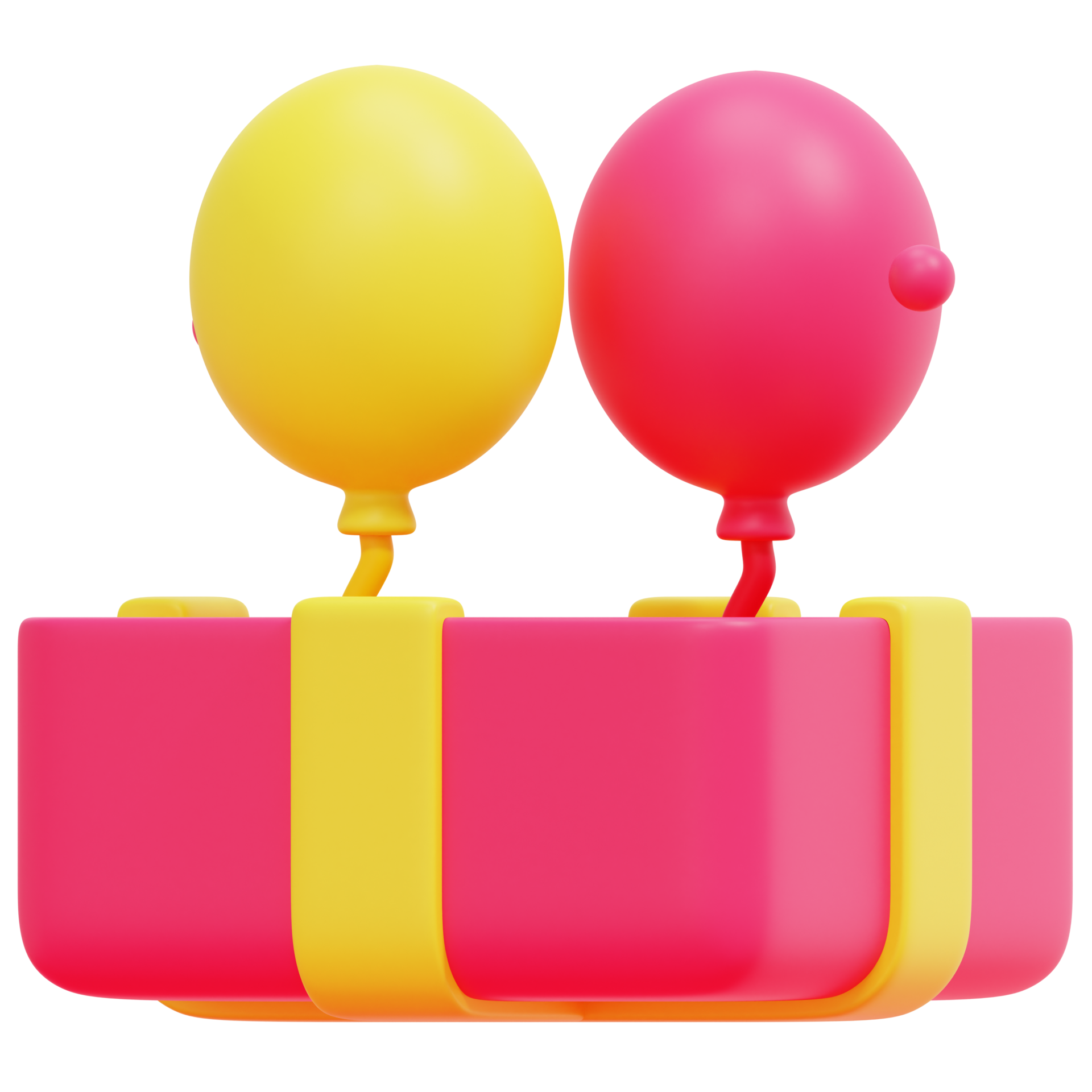 Balloons 3d Render Icon Illustration 11619643 Png
