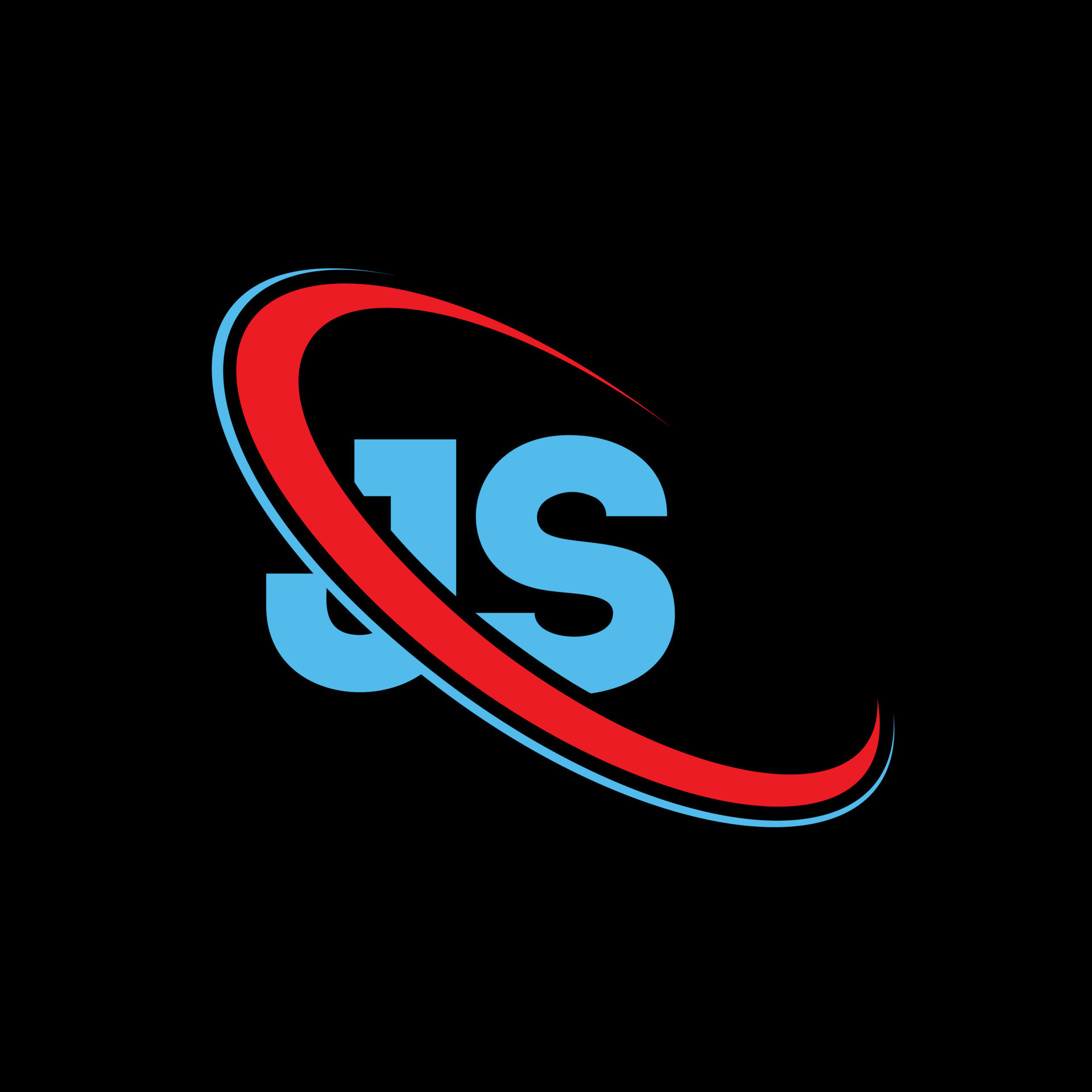 JS logo. JS design. Blue and red JS letter. JS letter logo design ...