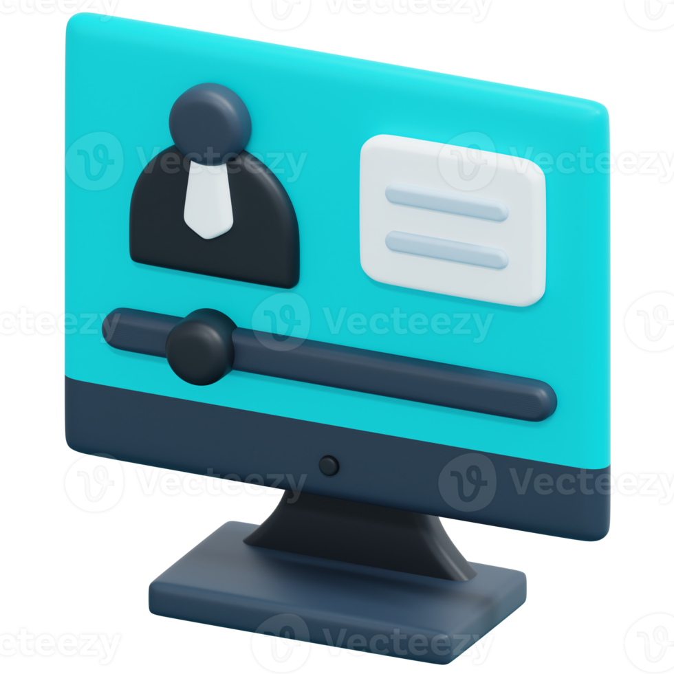 online lesson 3d render icon illustration 11620552 PNG