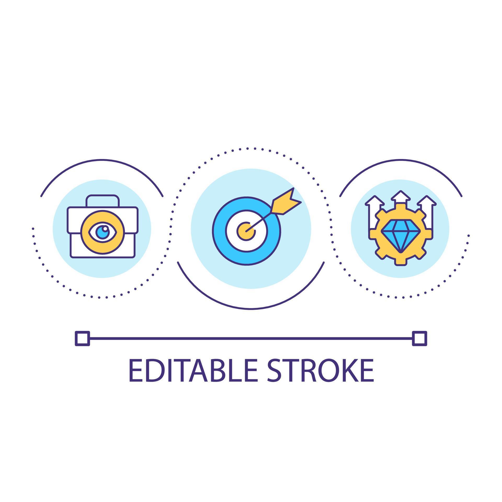 Career goal setting loop concept icon. Professional development ... Career goal setting loop concept icon. Professional development ...