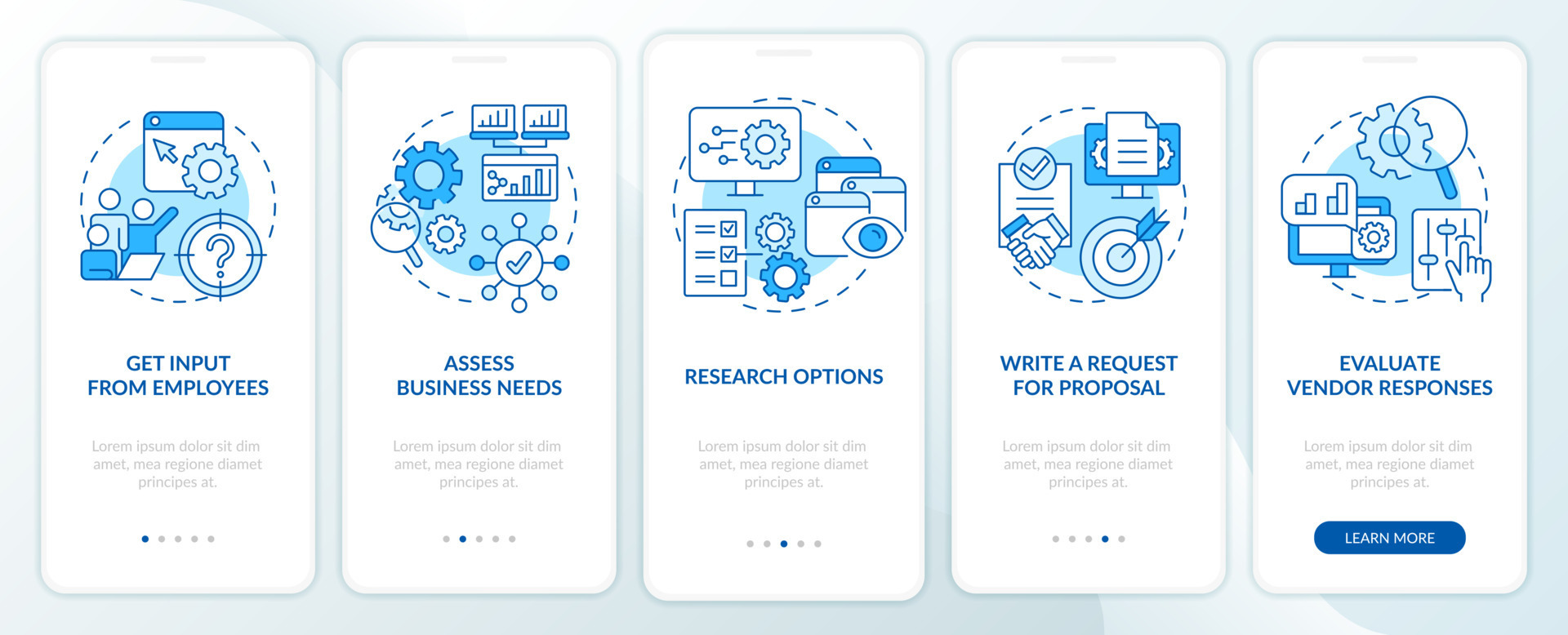 Selecting Best Cms Blue Onboarding Mobile App Screen Write Request