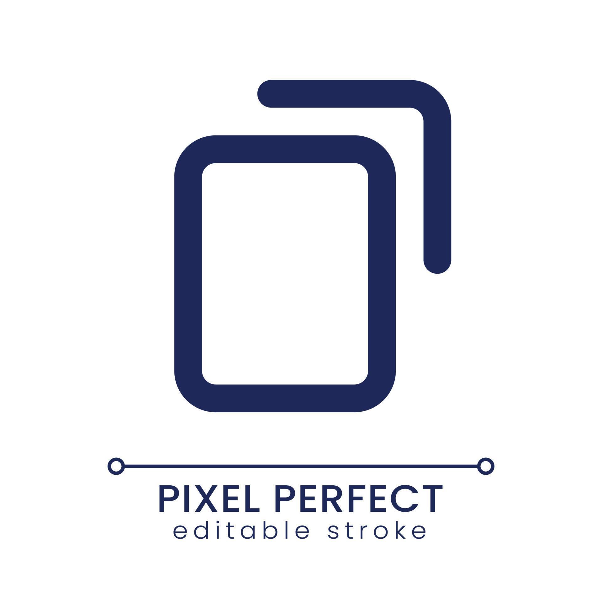 Copy Pixel Perfect Linear Ui Icon Duplicate Digital File And Text