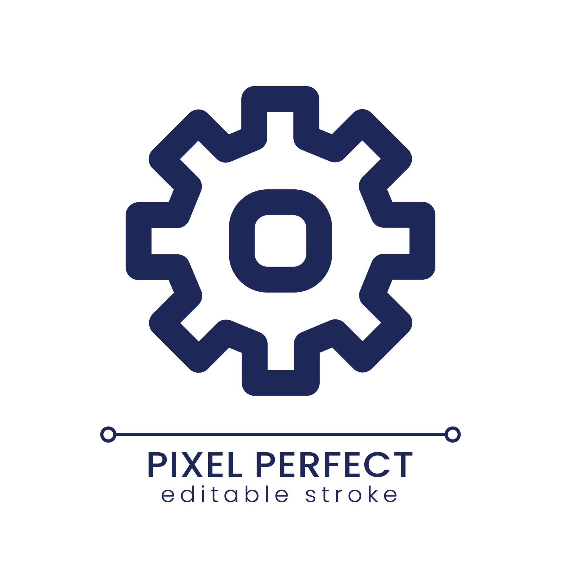 Settings Pixel Perfect Linear Ui Icon Software Functions Setup System Configuration Gui Ux