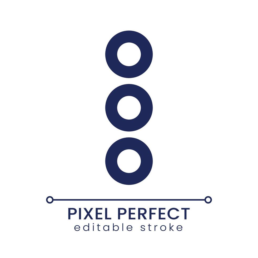 Ellipsis Menu Pixel Perfect Linear Ui Icon Additional Commands