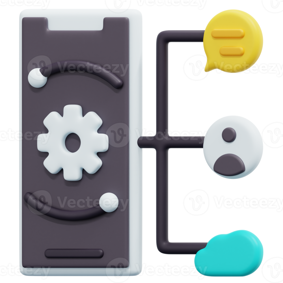 algorithm 3d render icon illustration 11628598 PNG