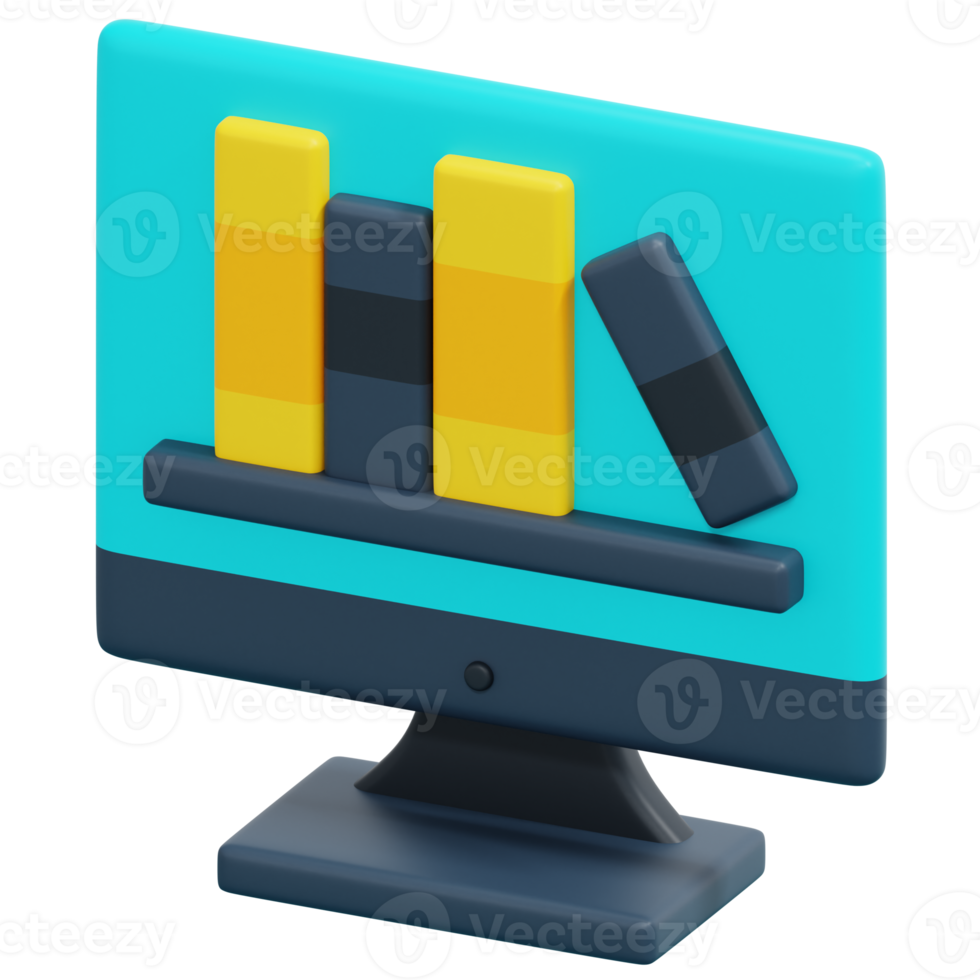 digital library 3d render icon illustration 11628773 PNG