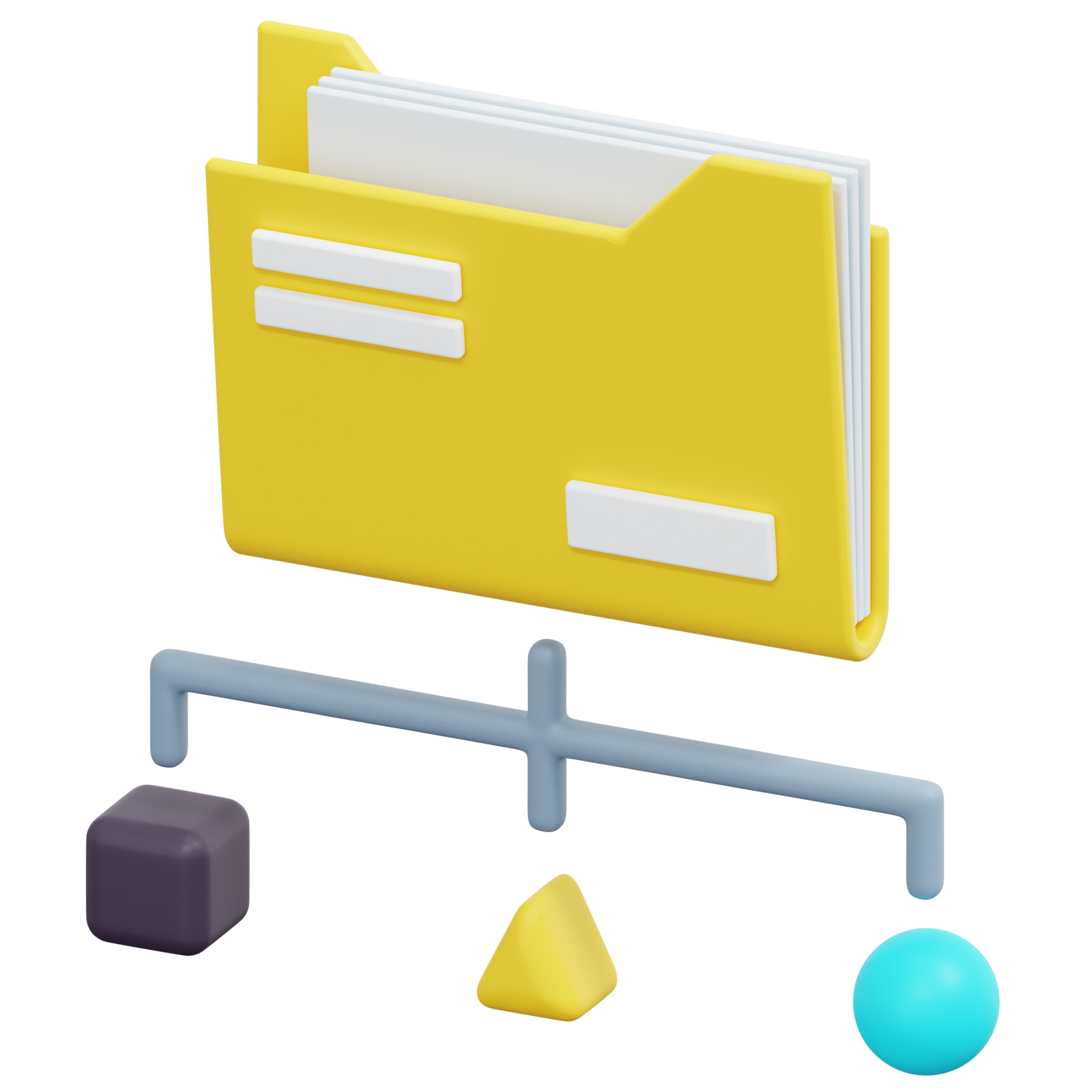 Data Classification 3d Render Icon Illustration 11629071 Png