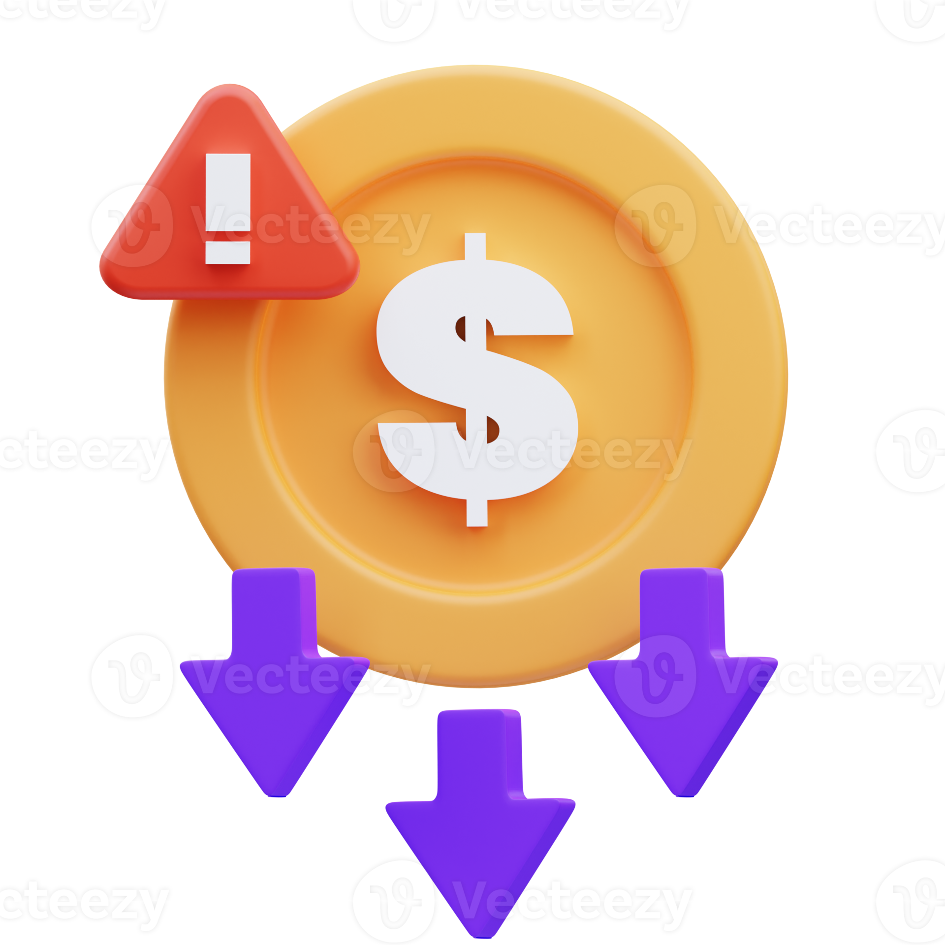 Bankrupt business 3d rendering illustration 11629342 PNG