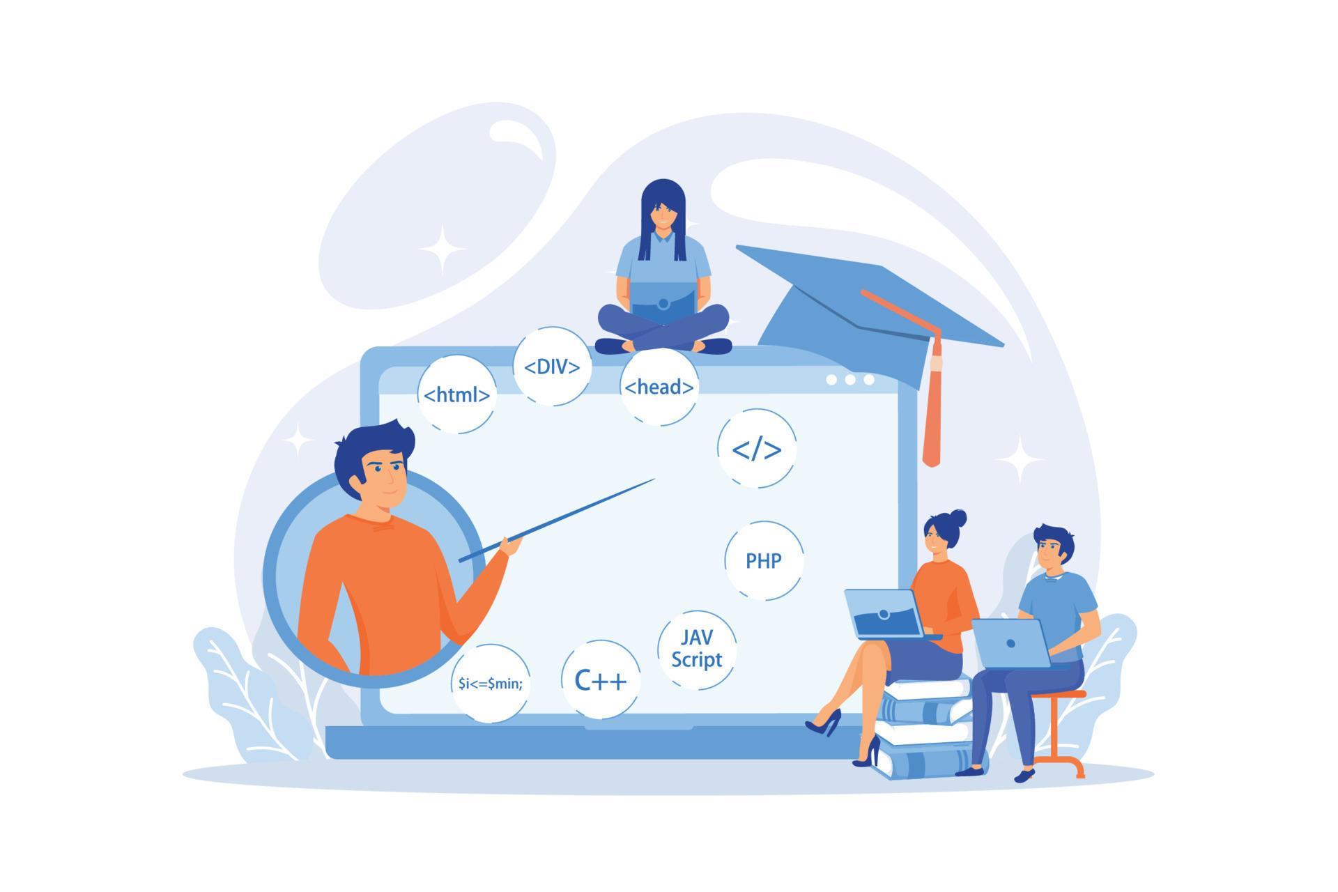 Script writing, software engineering. Coding workshop, code created workshop, online programming ...