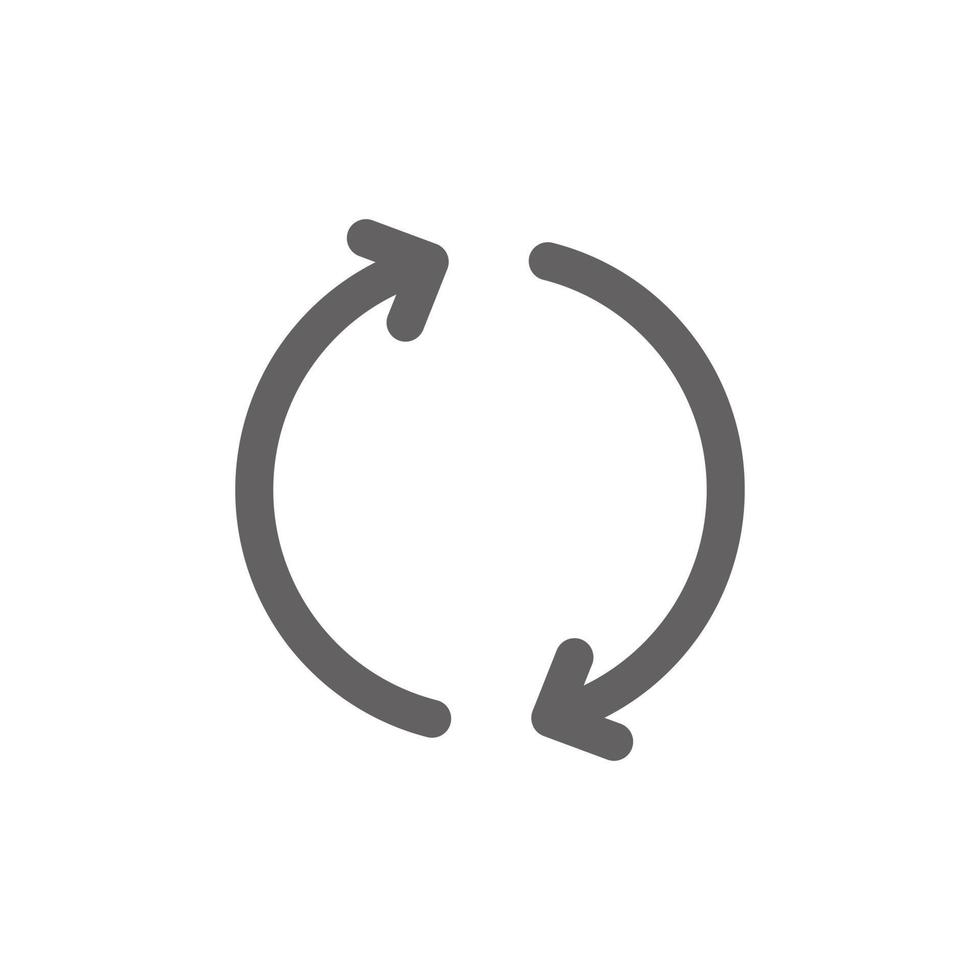 Synchronization Icon Perfect For Mobile Icon Or User Interface Applications Vector Sign And