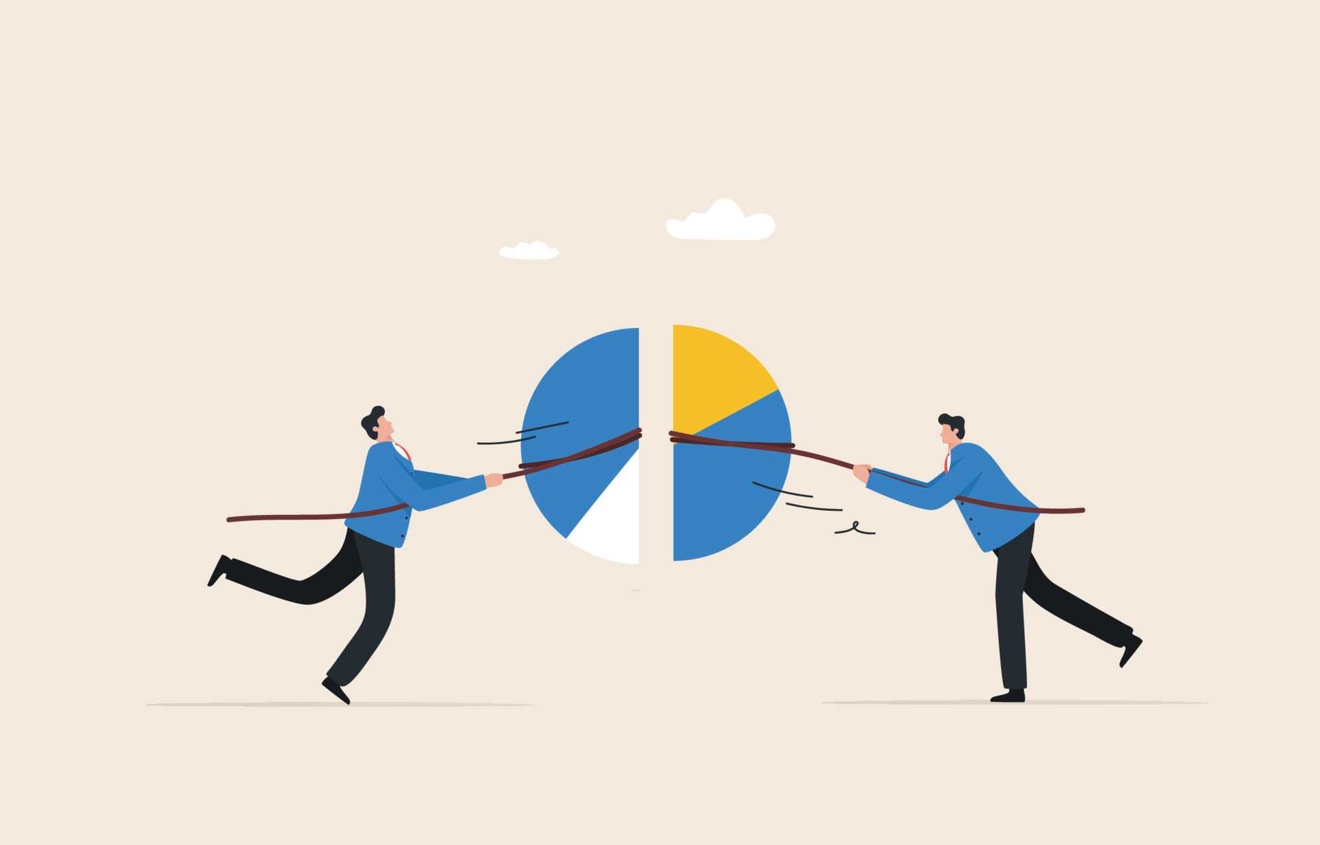 Competitors, business competition or battle for market share. Market ... Competitors, business competition or battle for market share. Market ...