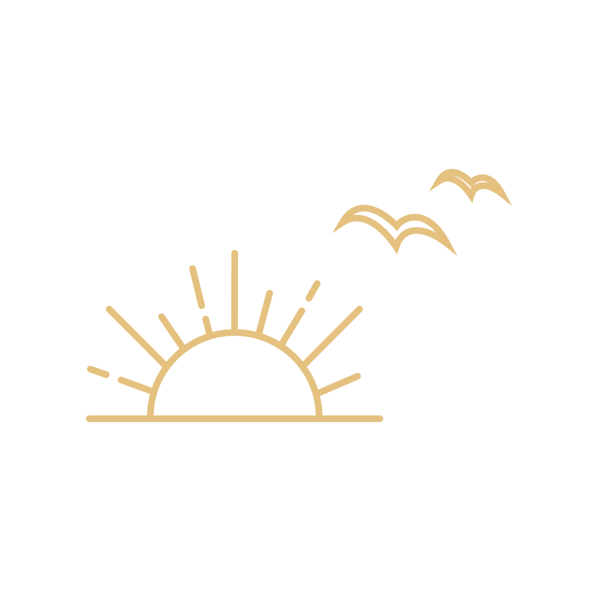 Free Sunset Logo In Boho Vintage Style Illustration Of Sun In Line Art Outline Design 11640112