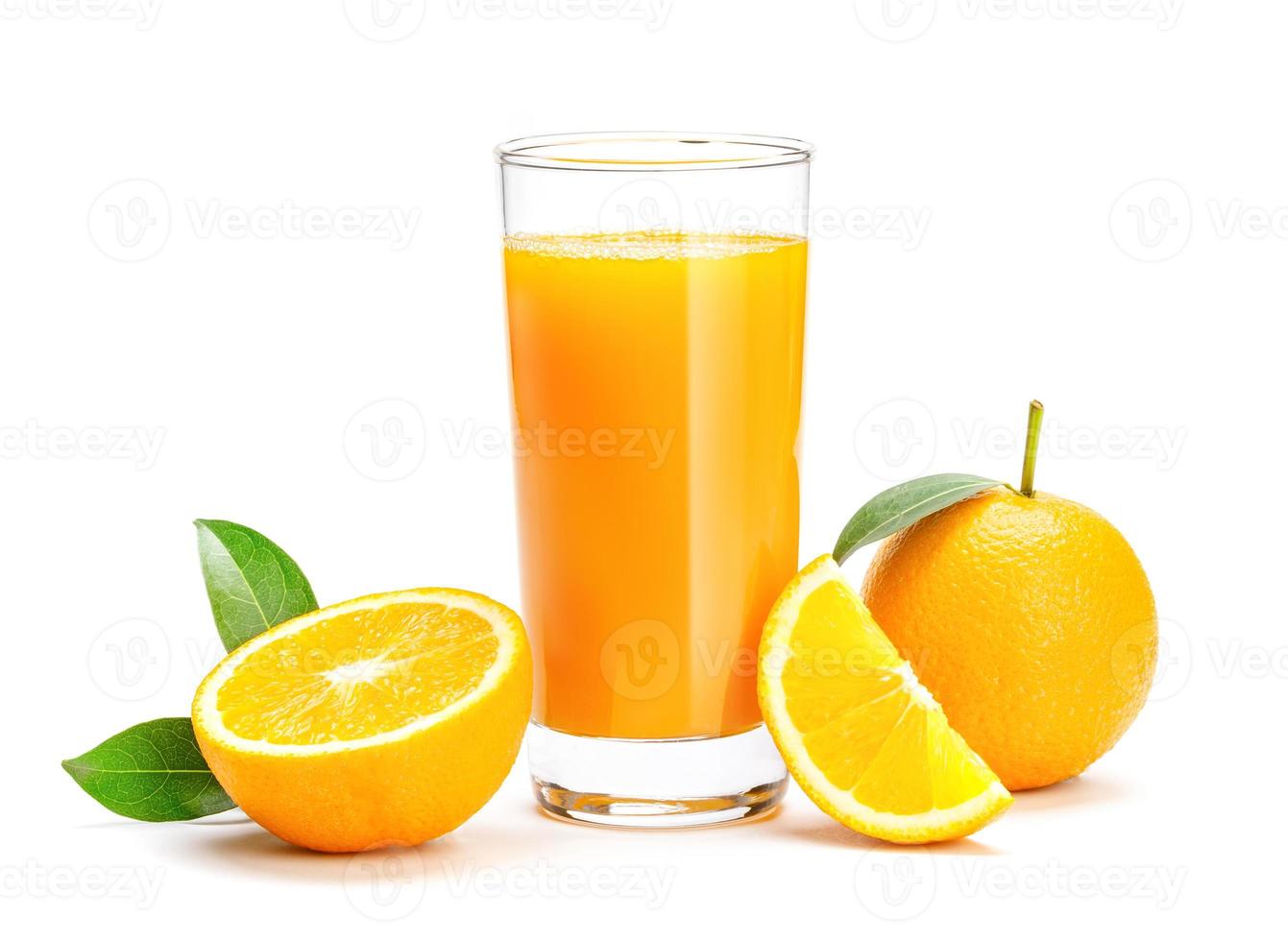 Glass of fresh orange juice isolate on white background, Fresh fruits ...